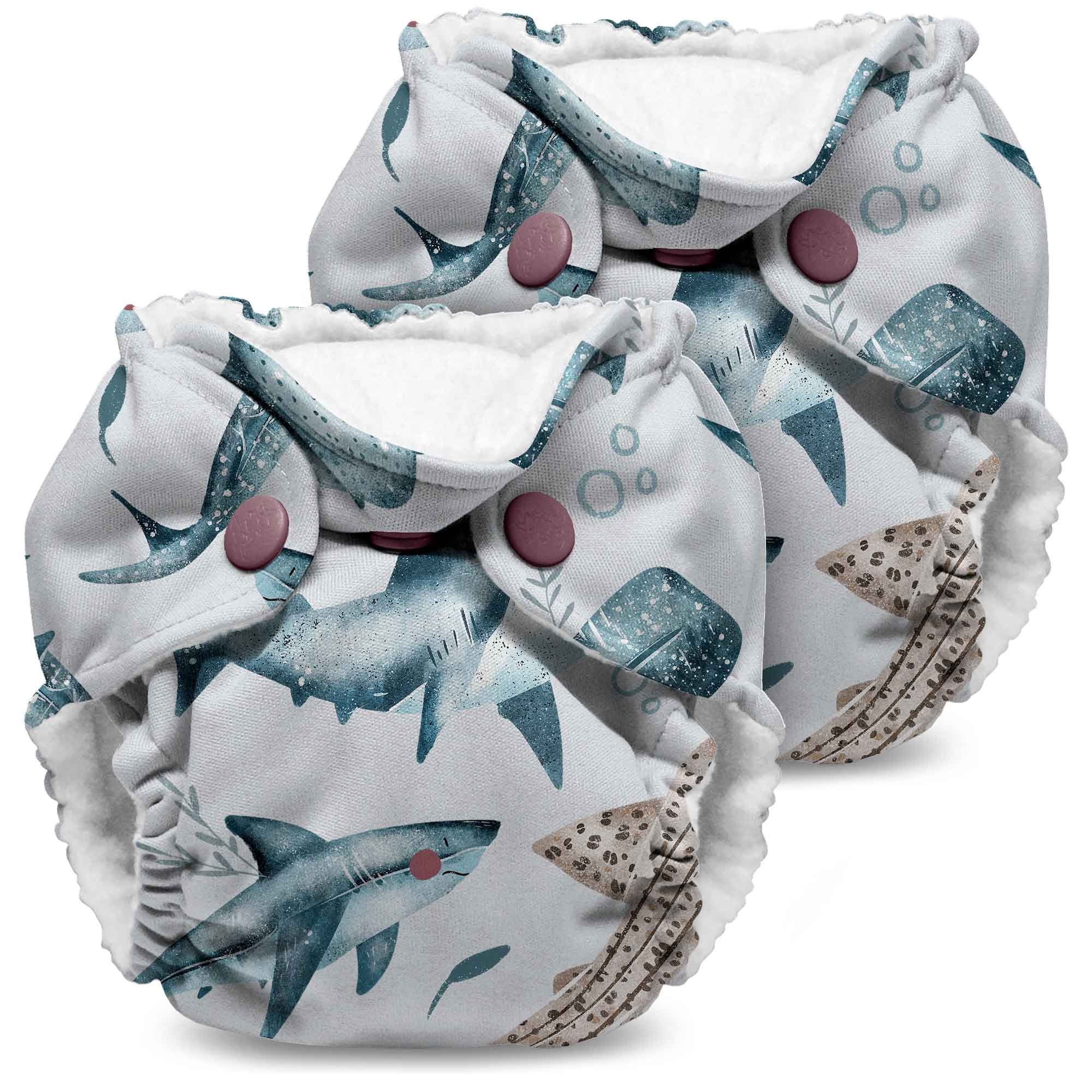 Kanga Care Lil Joey Newborn All in One AIO Cloth Diaper (2pk) Chomp 4 ...