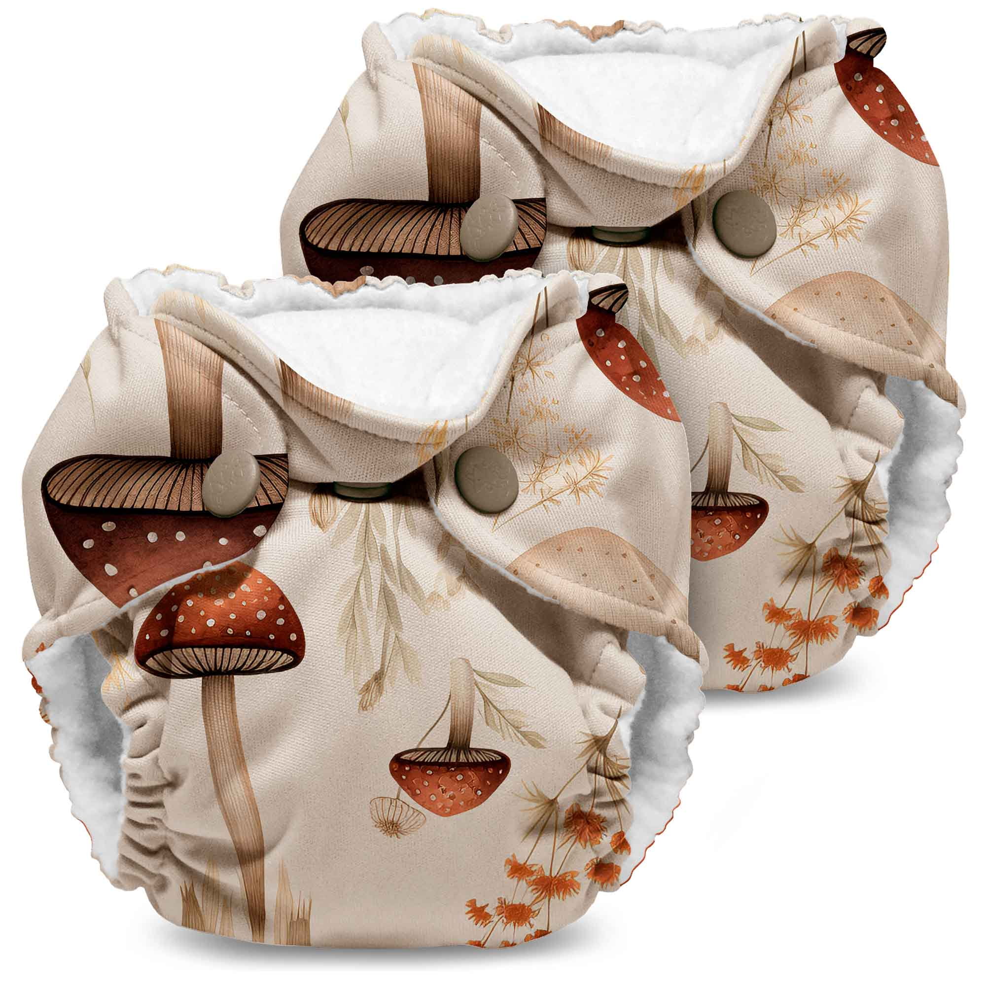 Kanga Care Lil Joey Newborn All in One AIO Cloth Diaper (2pk) Mushie 4 ...