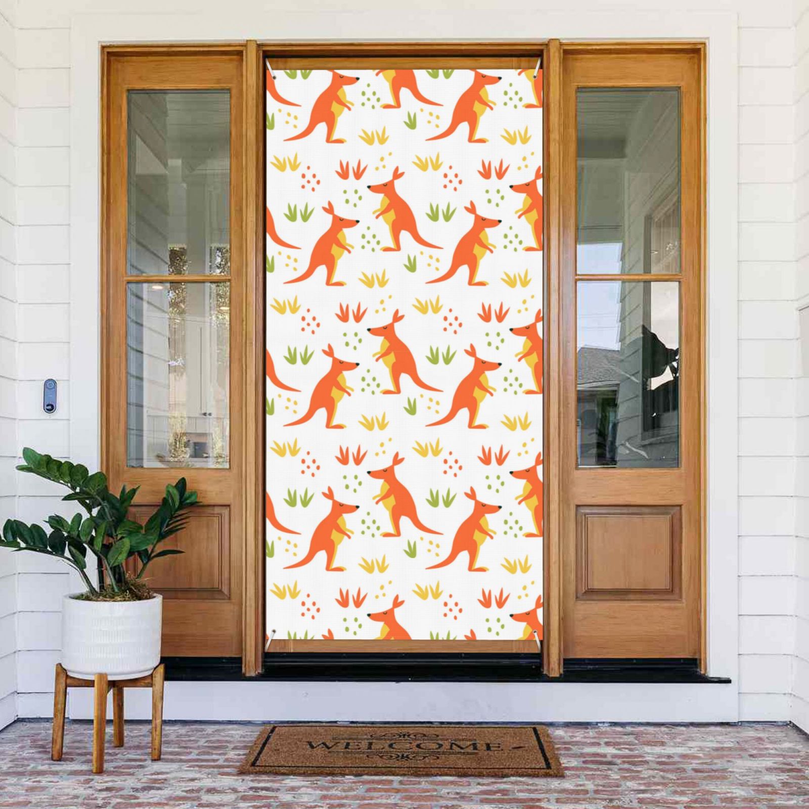 Kangaroo Animal Pattern Door Cover Decoration Backdrop Banner Porch ...