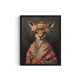 Kangaroo Animal With Flowers Bathroom Art Print Poster Wall Art ...