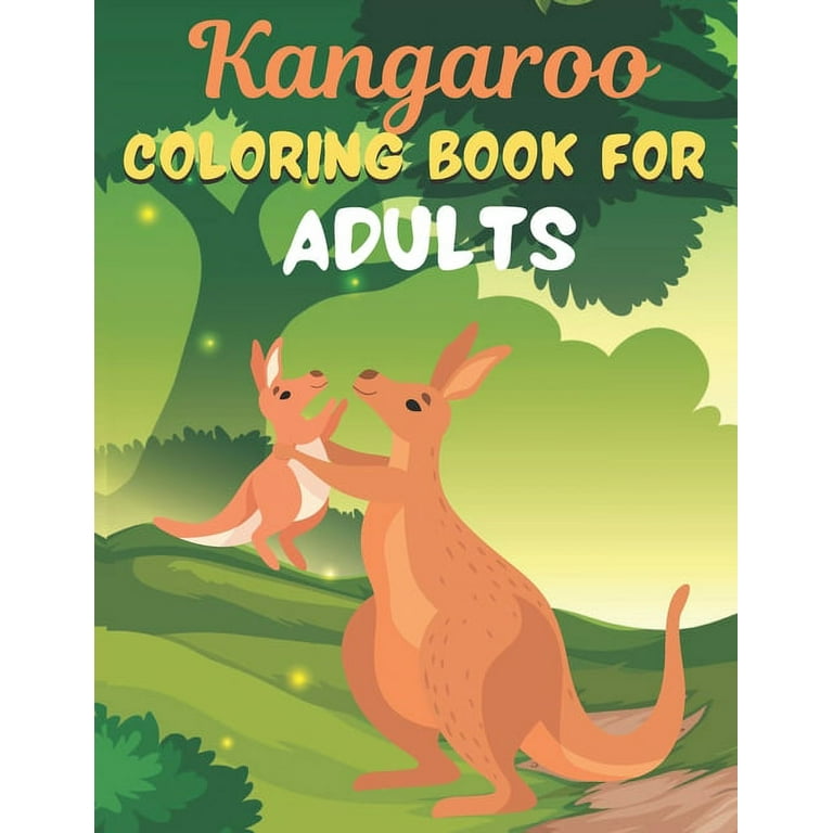 kangaroo coloring pages for kids