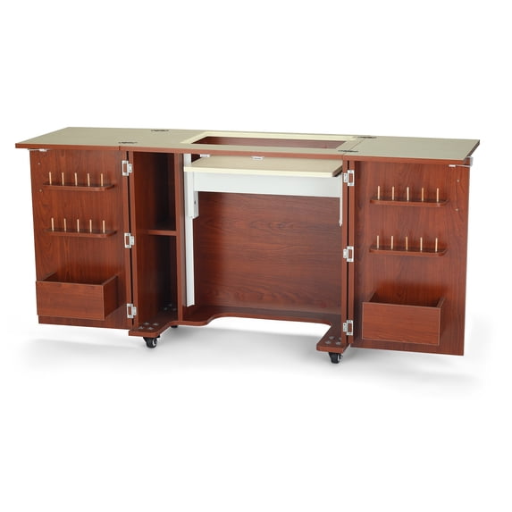 Kangaroo Cabinets Bandicoot II K8205 Teak Storage Cabinet with EZ-Lift ...