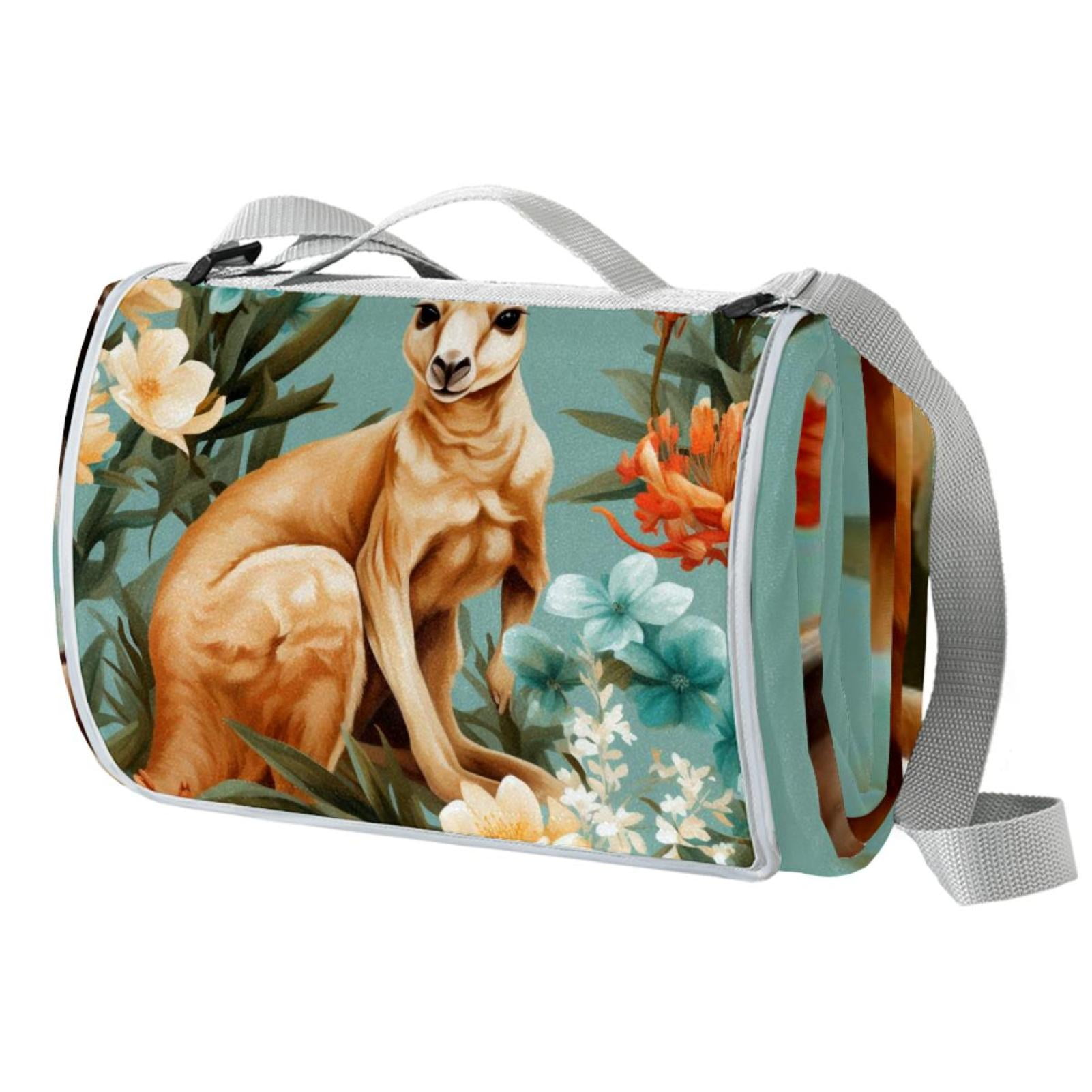 Kangaroo Canvas Outdoor Picnic Blanket Waterproof and Portable - Extra ...