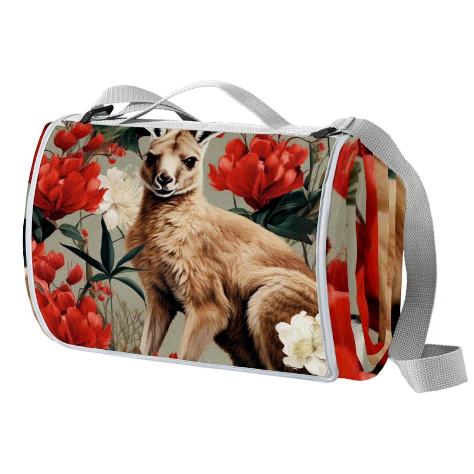 Kangaroo Canvas Picnic Mat Waterproof and Foldable for Outdoor ...