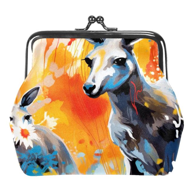 Kangaroo Coin Purse Kiss Lock Change Purse Vintage Trinkets Pouch ...