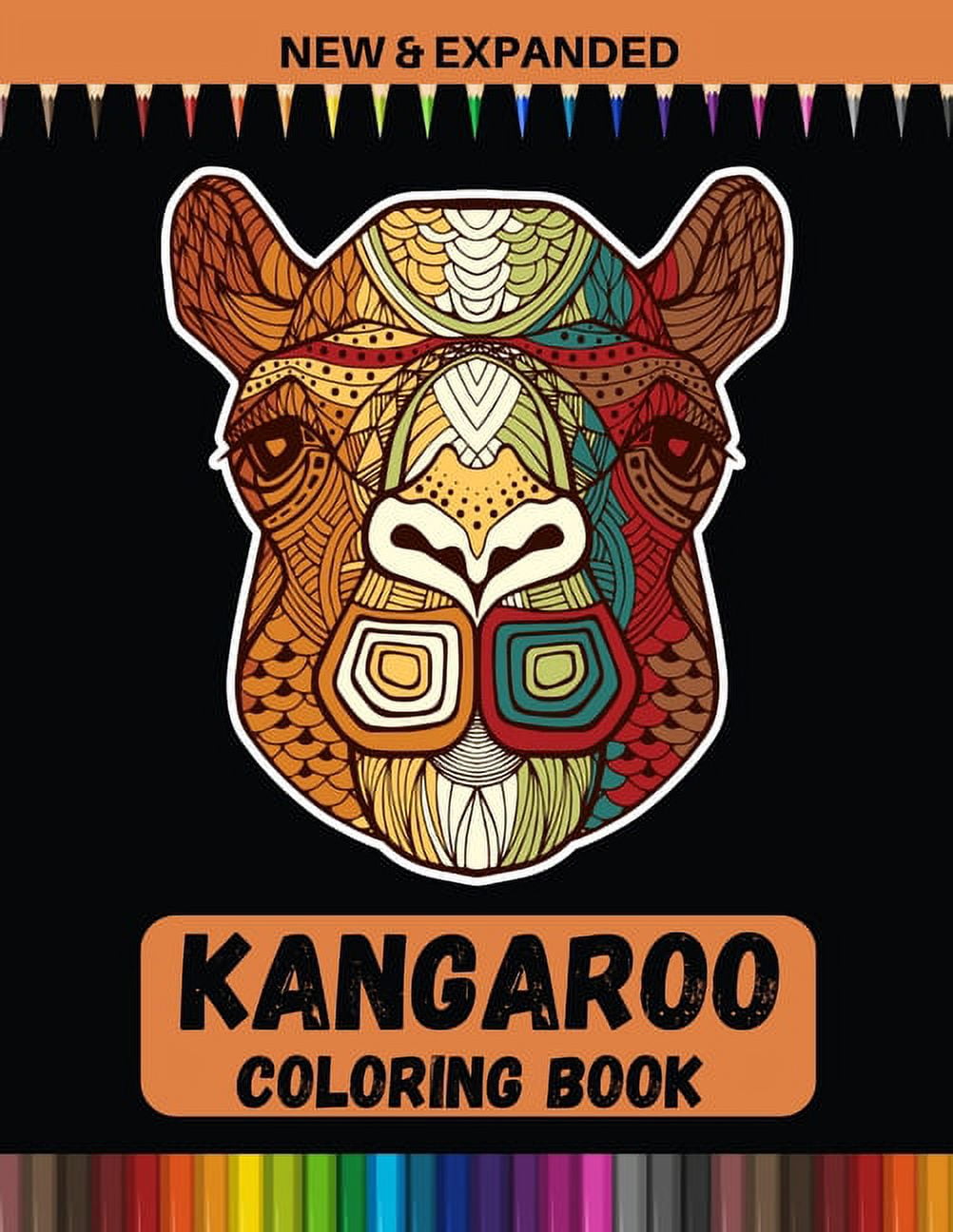 Kangaroo Coloring Book (New & Expanded): Stress relieving and ...