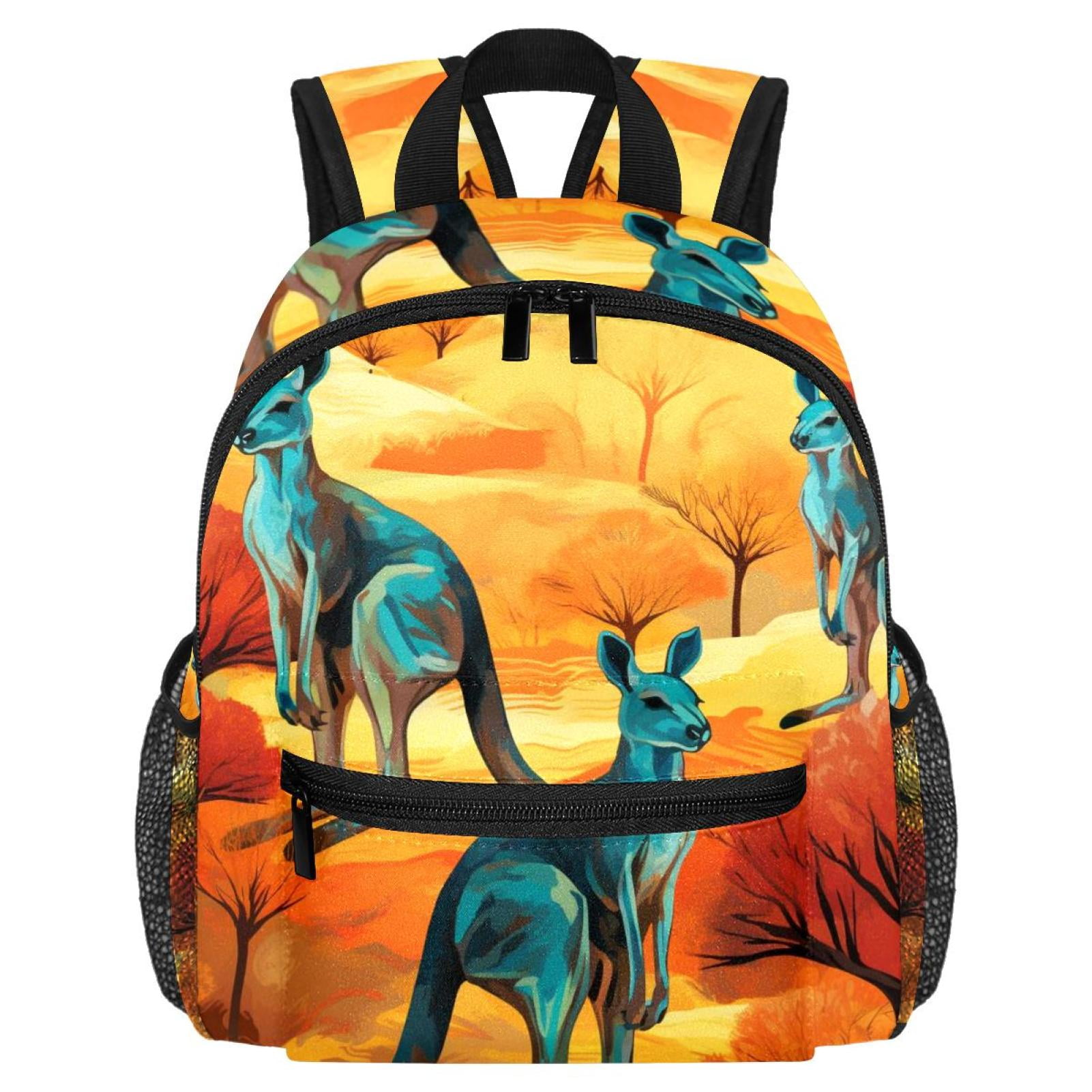 Kangaroo Cute Book Bag with Adjustable Shoulder Strap, Large Capacity ...