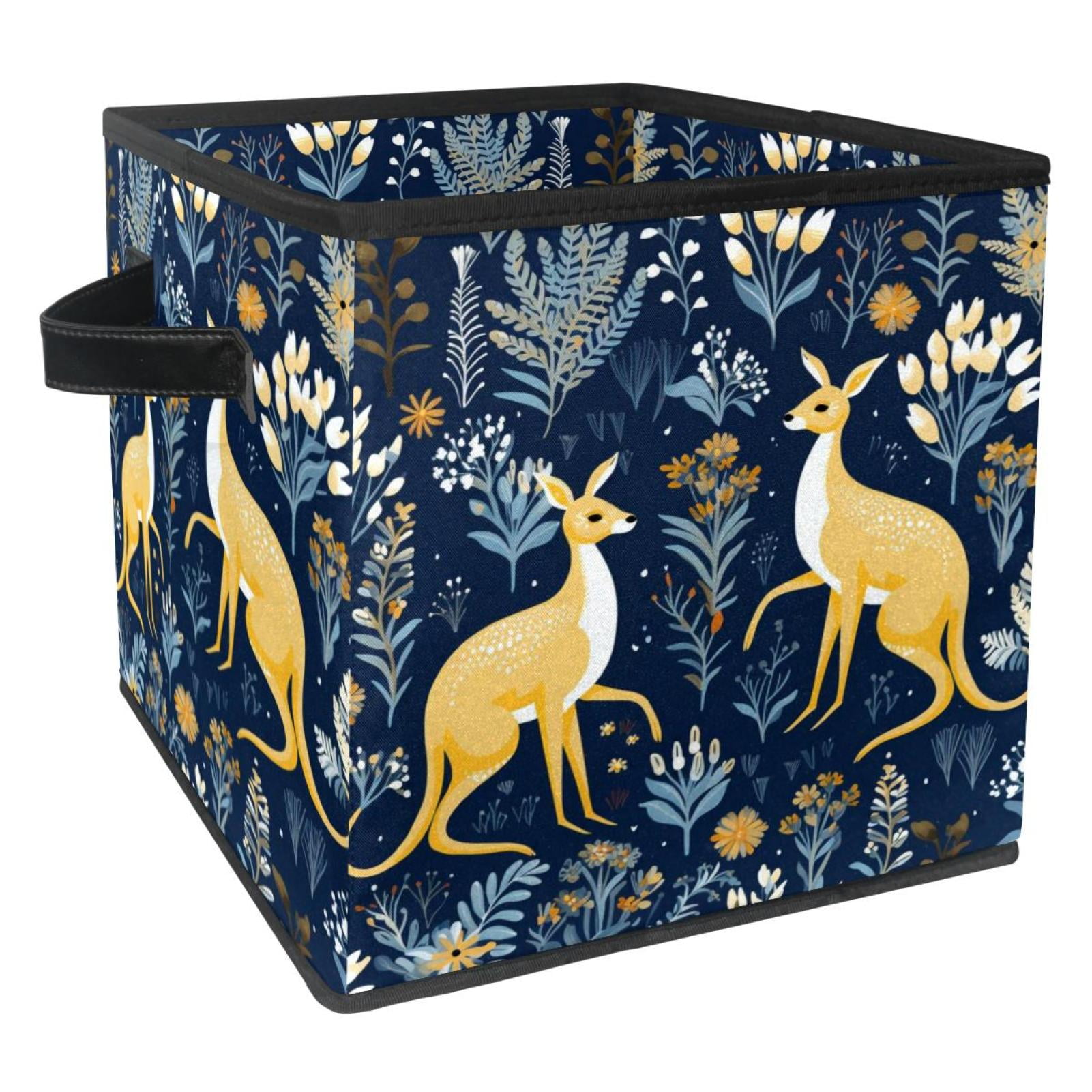 Kangaroo Foldable Clothes Storage Bins with Handle, 10.8"x10.5"x10.6 ...