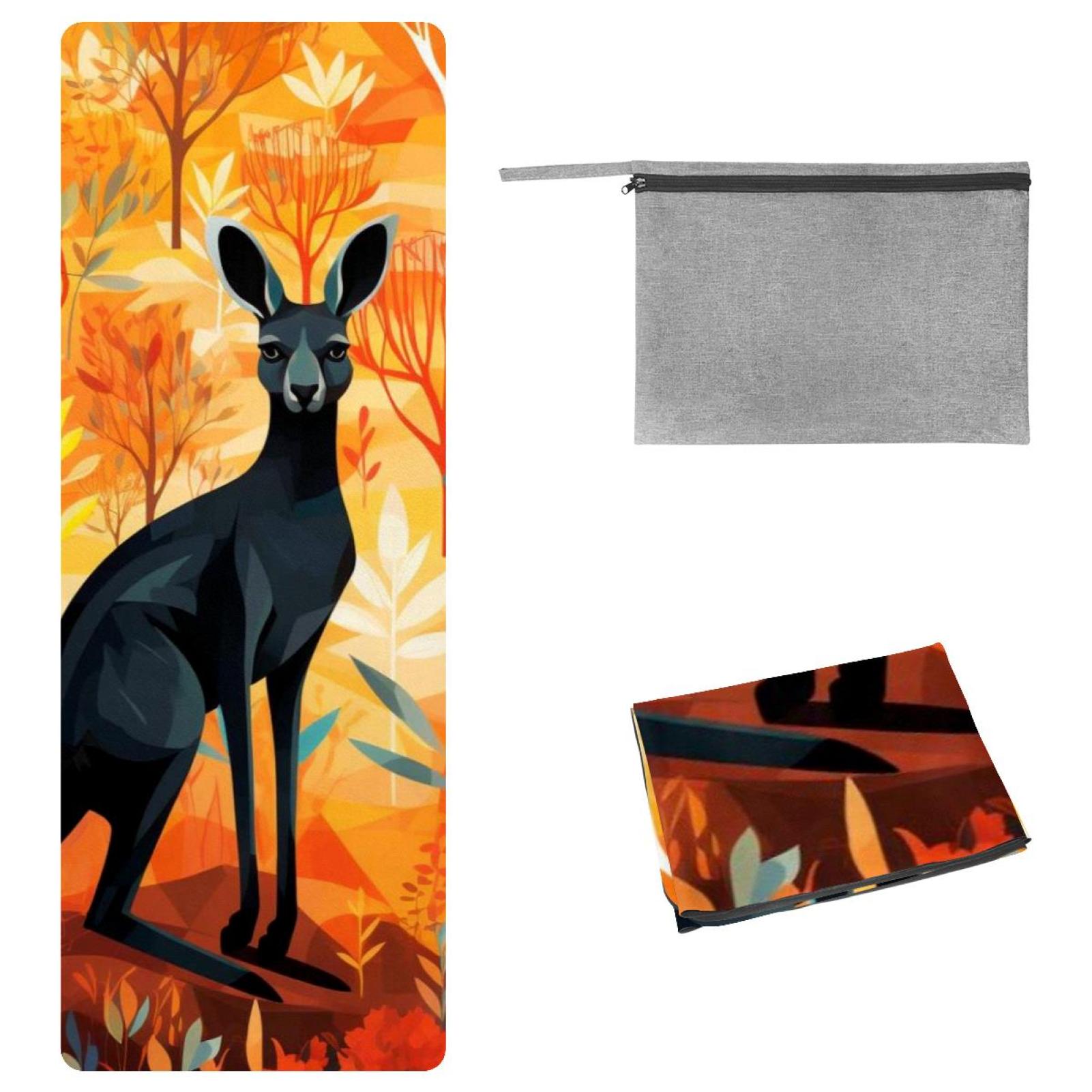 Kangaroo Gym Towel with Storage Bag, 72.8"x26.8", Suitable for Yoga ...