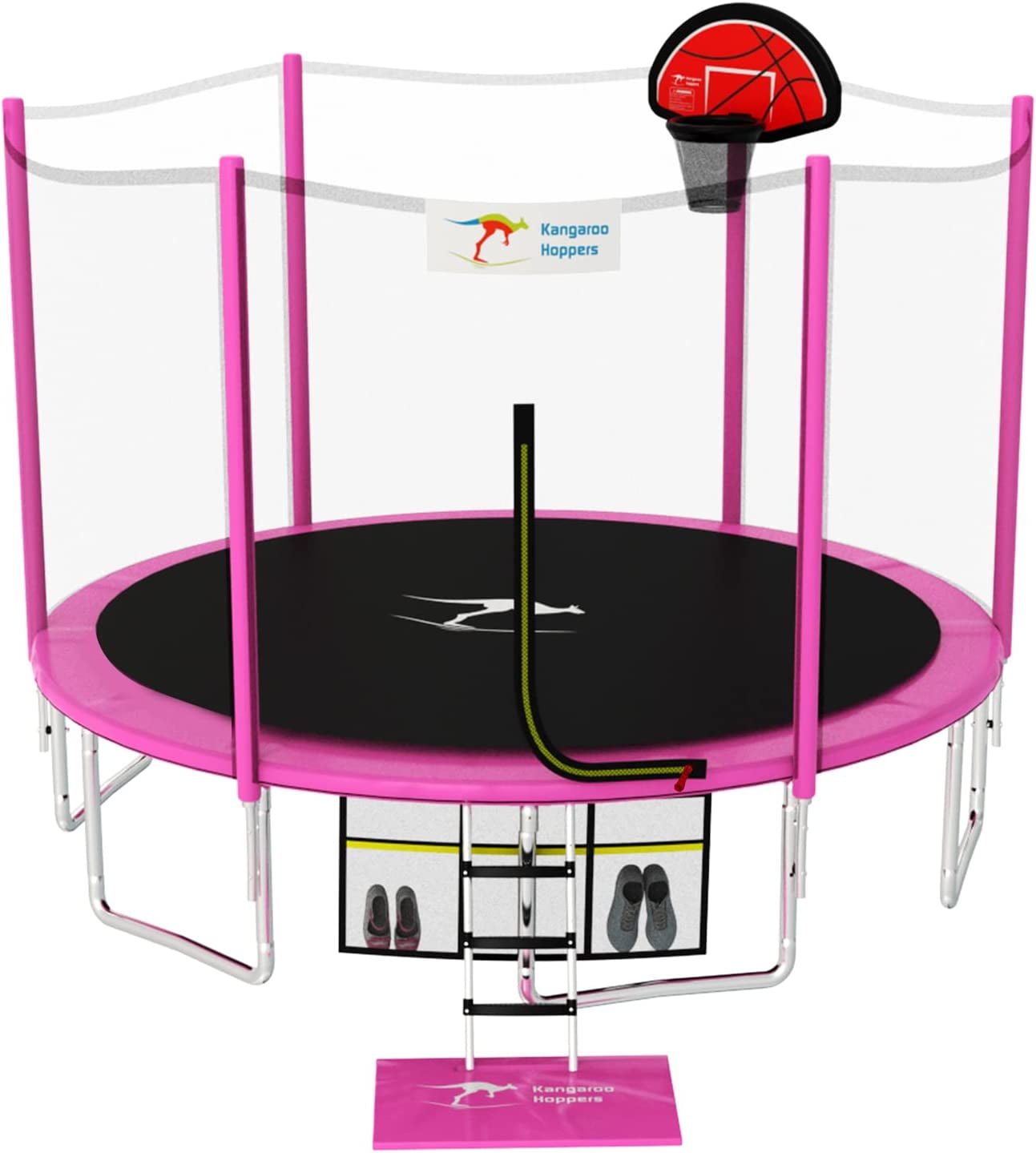 Kangaroo Hoppers 1500LBS 15FT Trampoline for Kids, Trampoline with ...