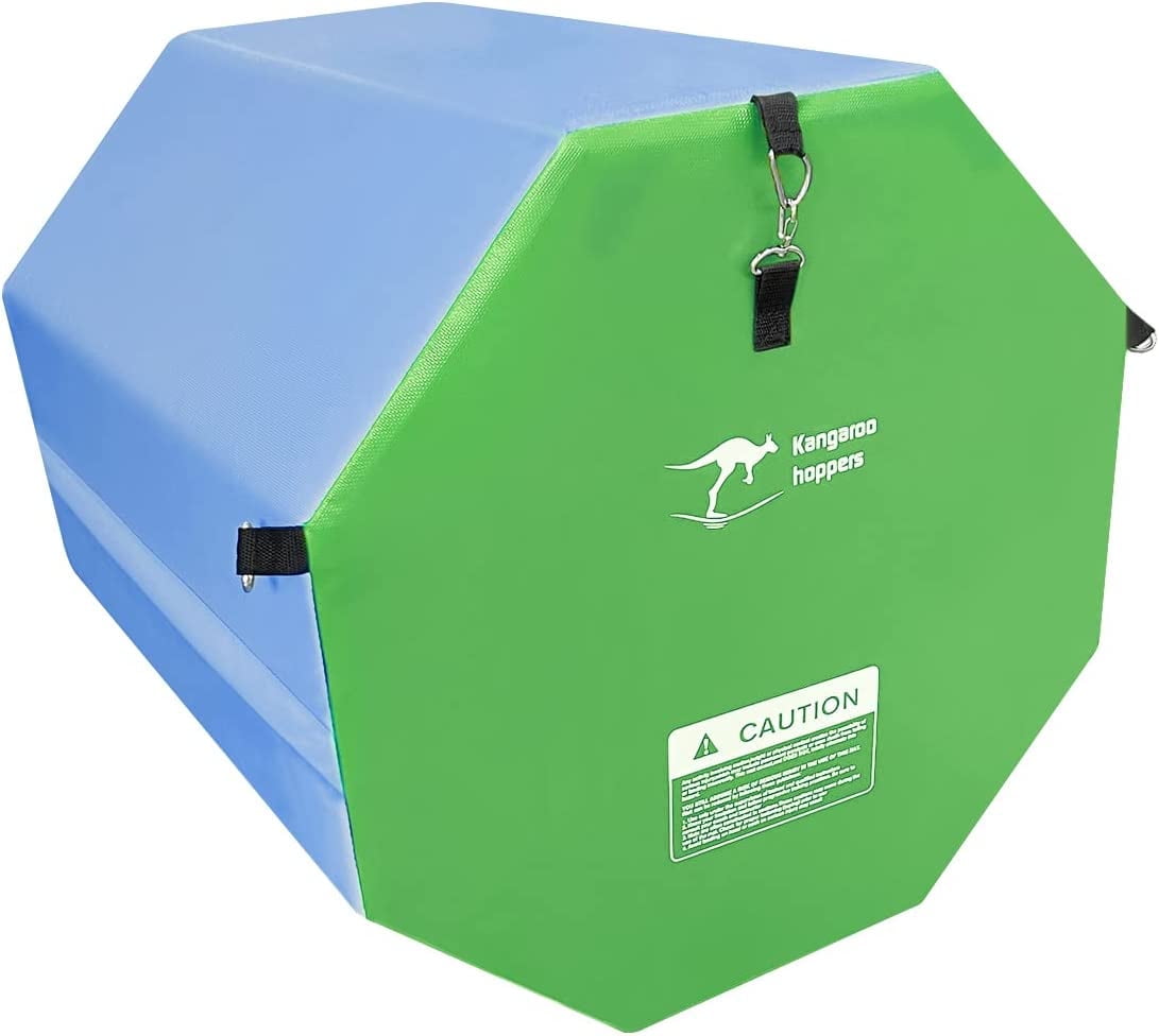"Kangaroo Hoppers 24""x26"" Octagon Gymnastics Tumbling Mat, Carry ...