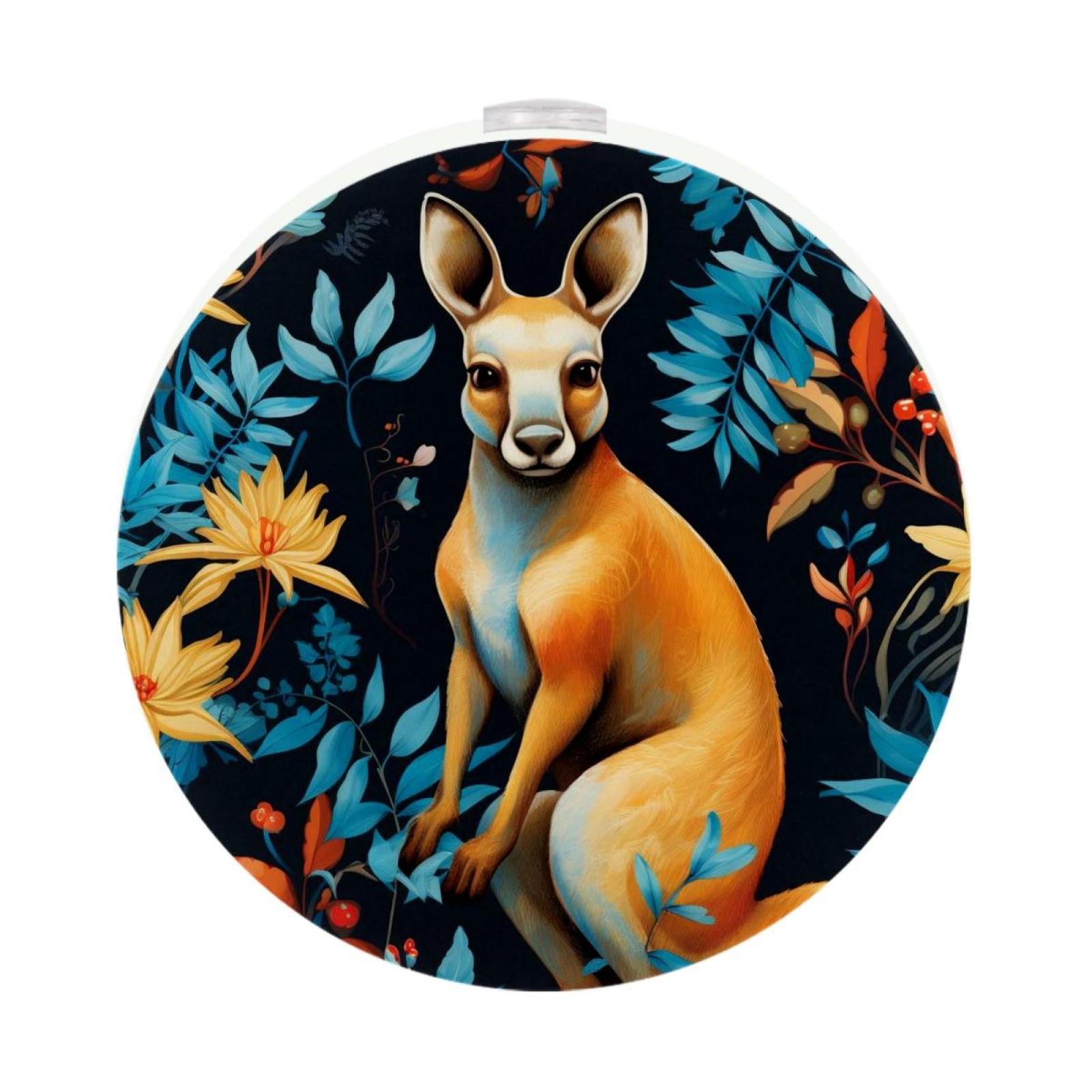 Kangaroo LED Round Night Light - 2PCS, Compact and Energy-Efficient ...