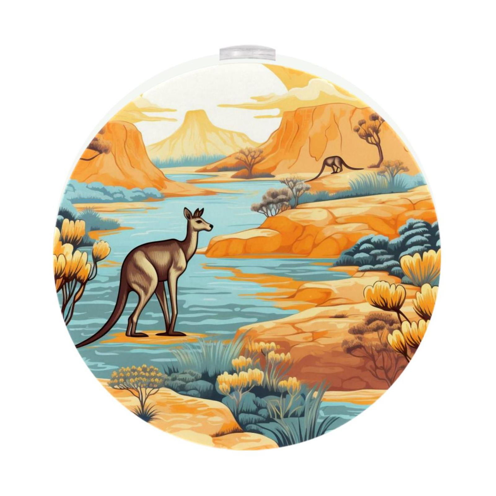 Kangaroo LED Round Night Light-2PCS: Compact and Energy-Efficient ...