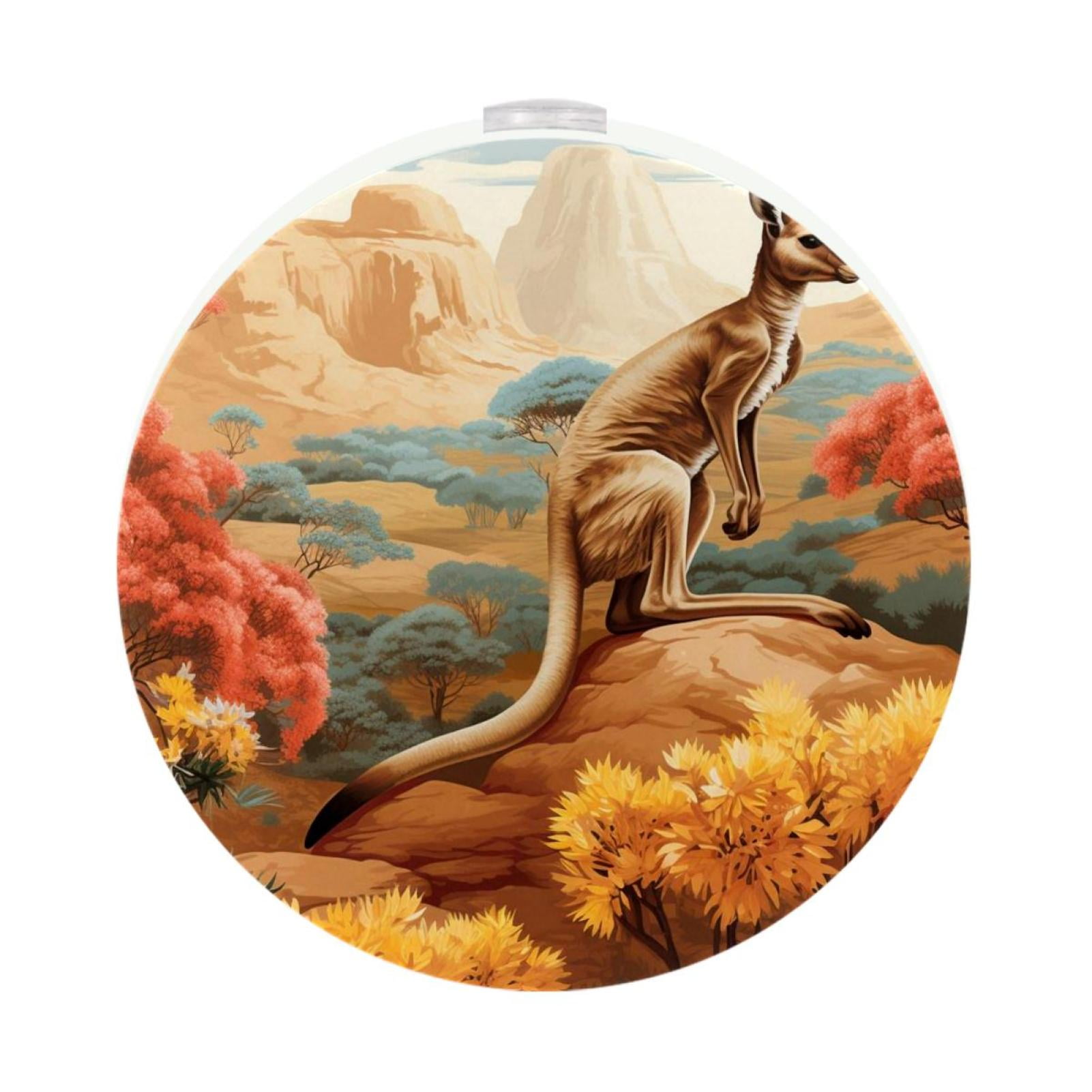 Kangaroo LED Round Night Light-2PCS: Compact and Energy-Efficient ...