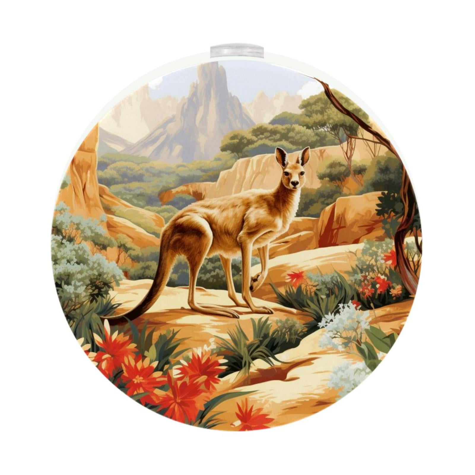 Kangaroo LED Round Night Light 2PCS - Small Nightlights with Soft Glow ...