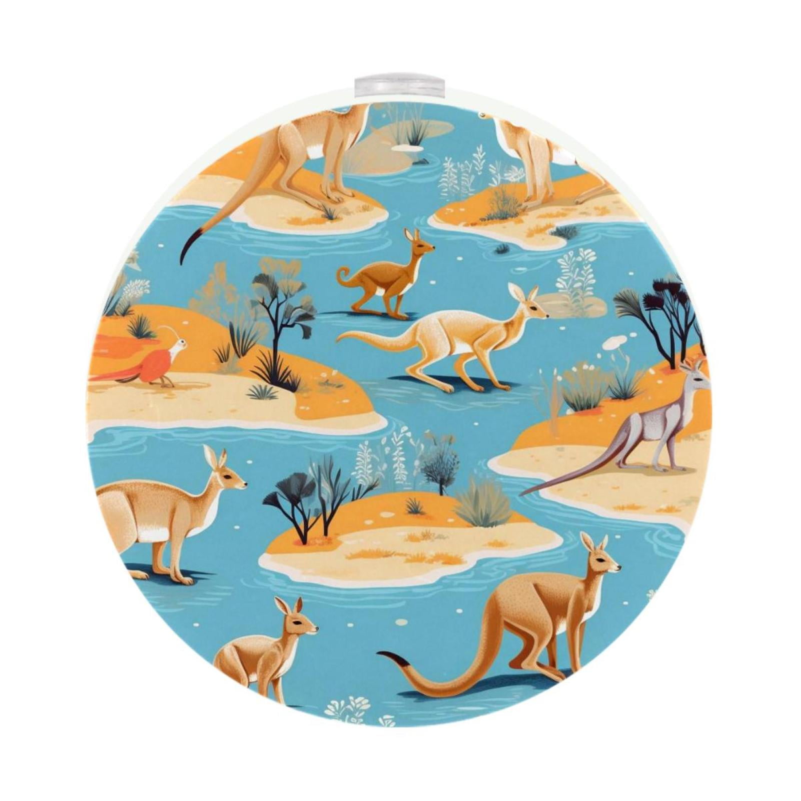 Kangaroo LED Round Night Light-2PCS: Wireless & Portable Small Lights ...