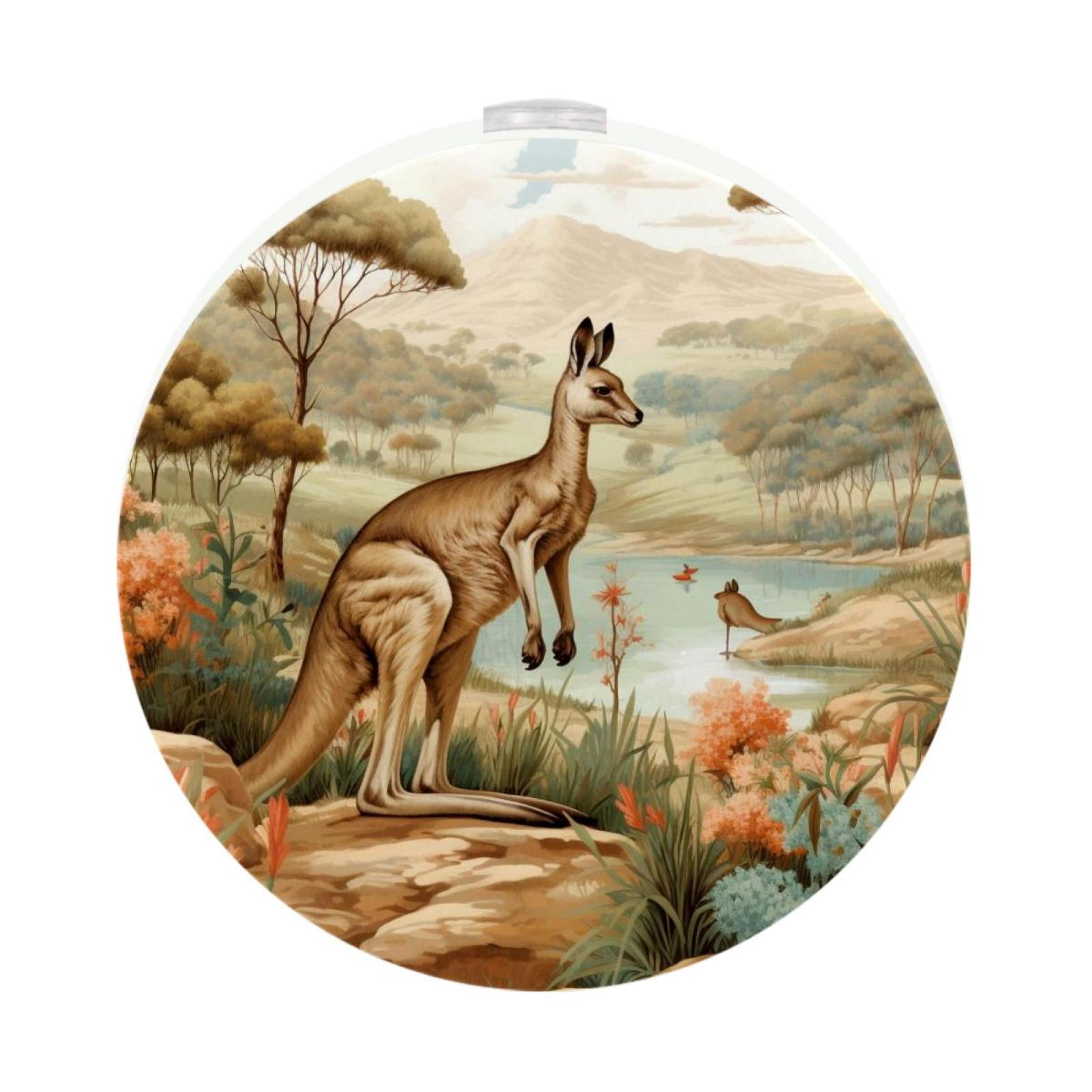 Kangaroo LED Round Night Light-2PCS: Wireless & Portable Small Lights ...