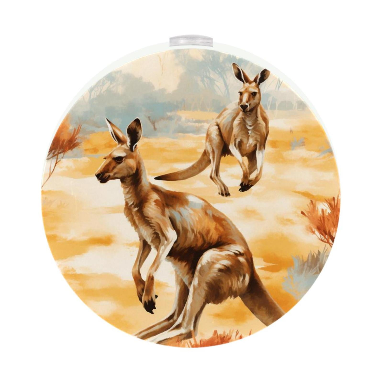 Kangaroo LED Round Night Light-2PCS: Wireless & Portable Small Lights ...