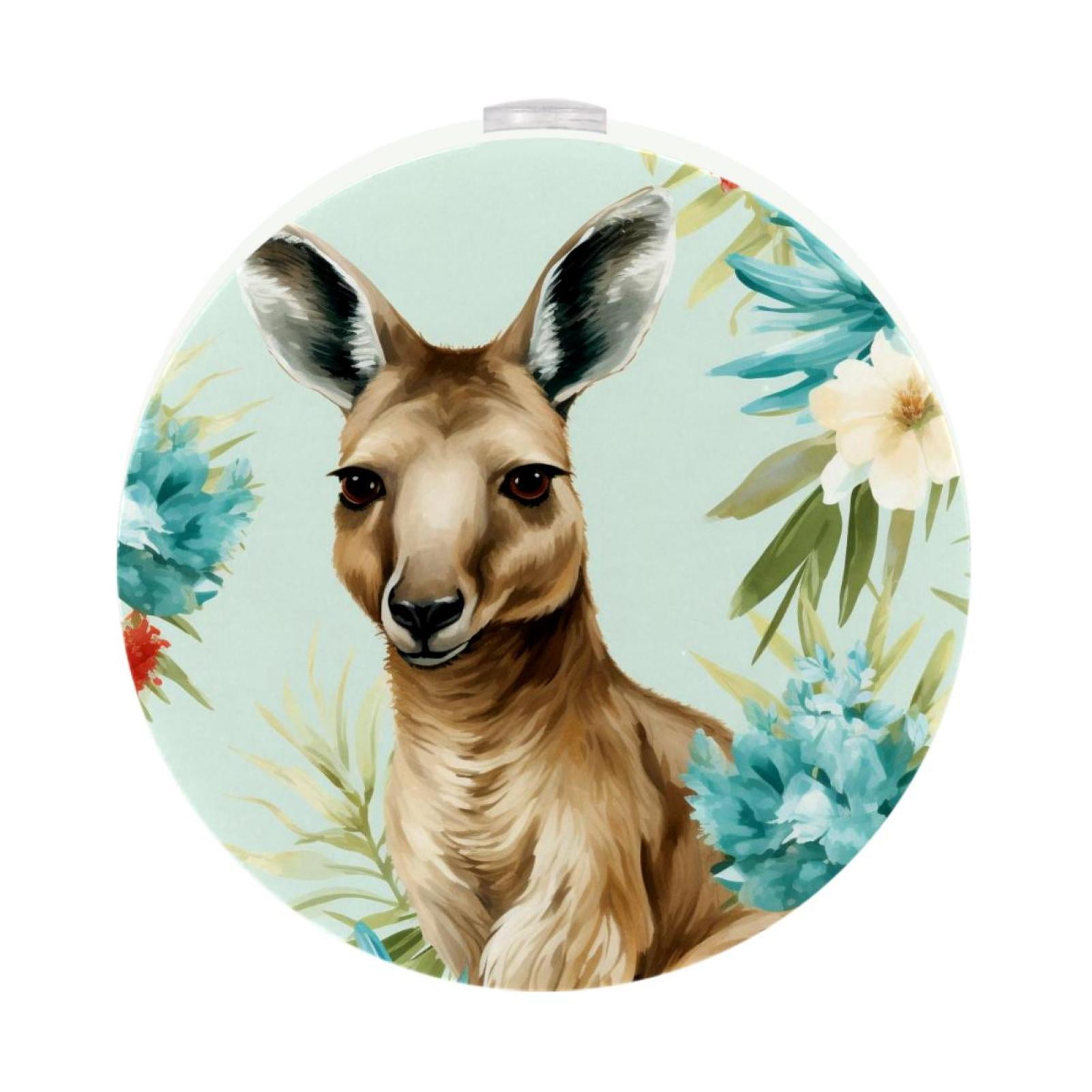 Kangaroo LED Round Night Light-2pcs, Dimmable Plug-in Nightlight with ...