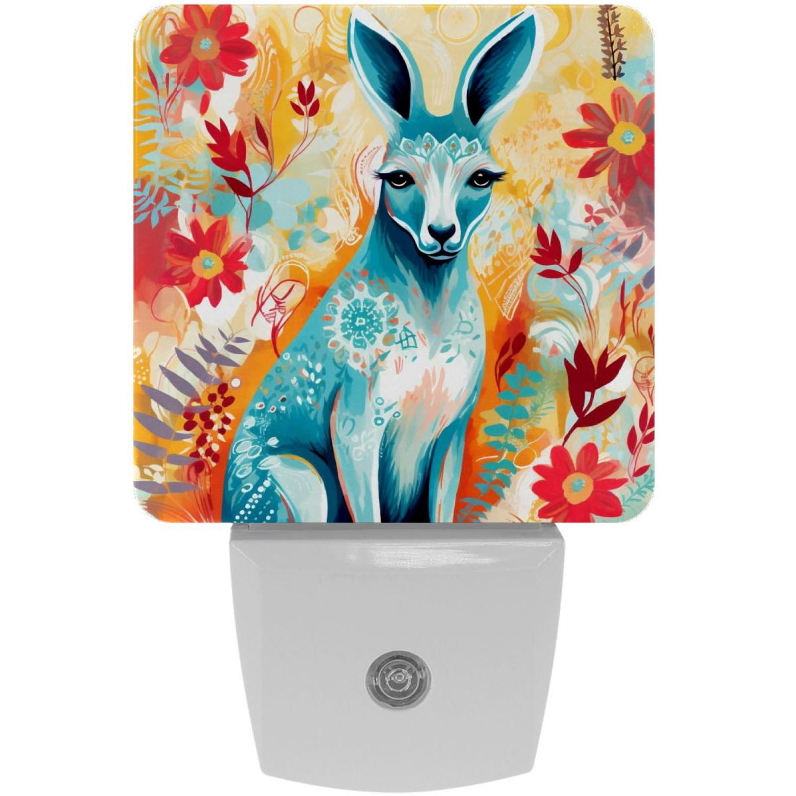 Kangaroo LED Square Night Lights - Bright and Compact Bedroom or ...