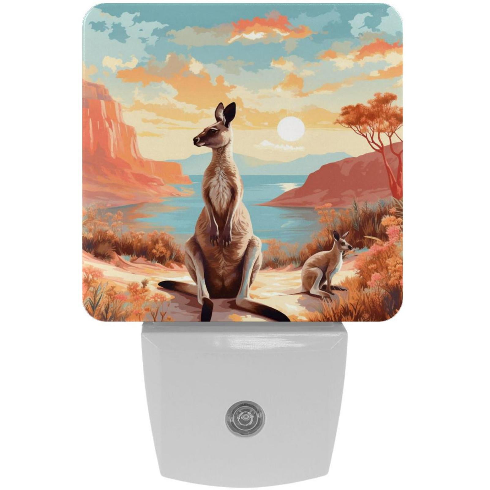 Kangaroo LED Square Night Lights - Bright and Compact Bedroom or ...