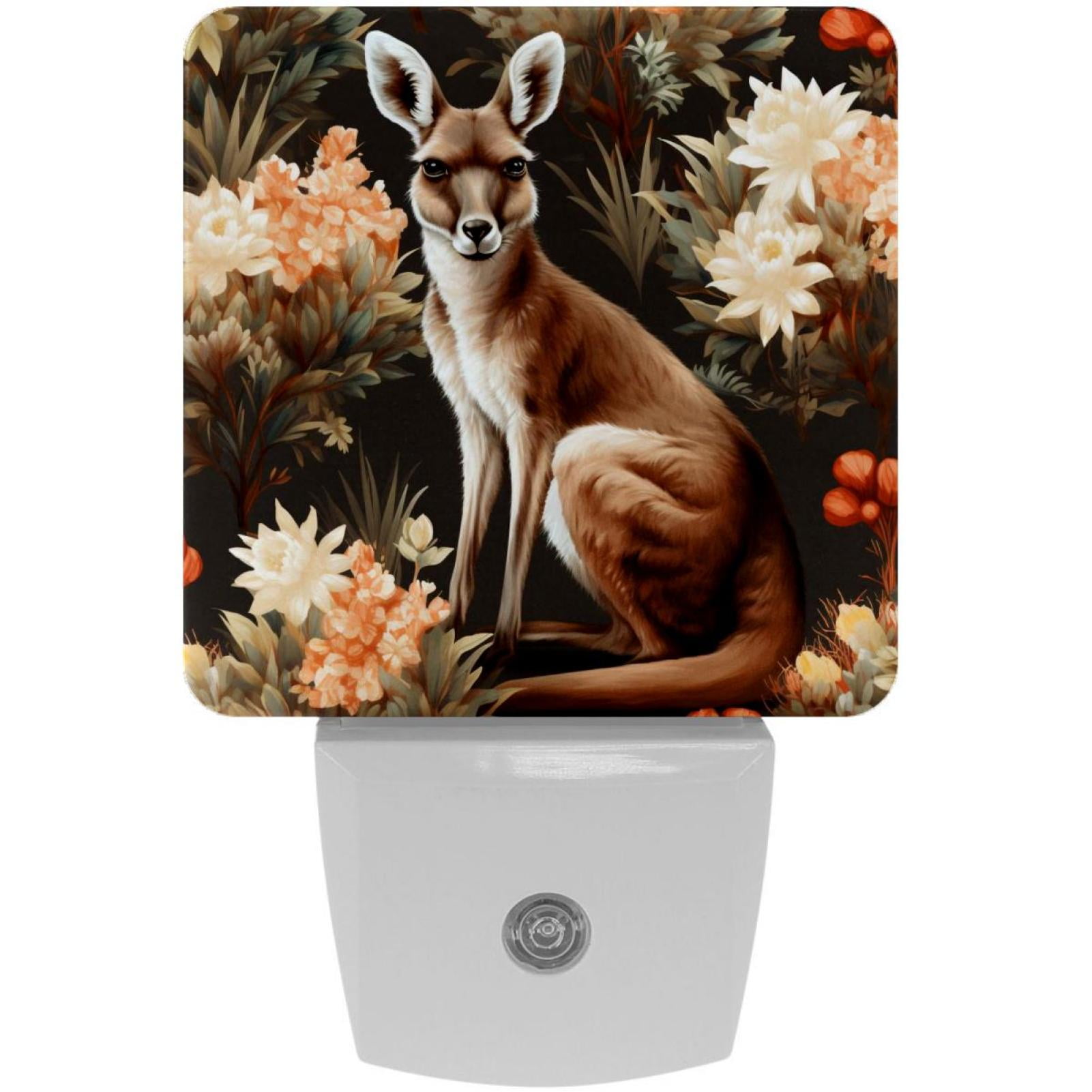 Kangaroo LED Square Night Lights - Modern Design, Soft Glow, Energy ...