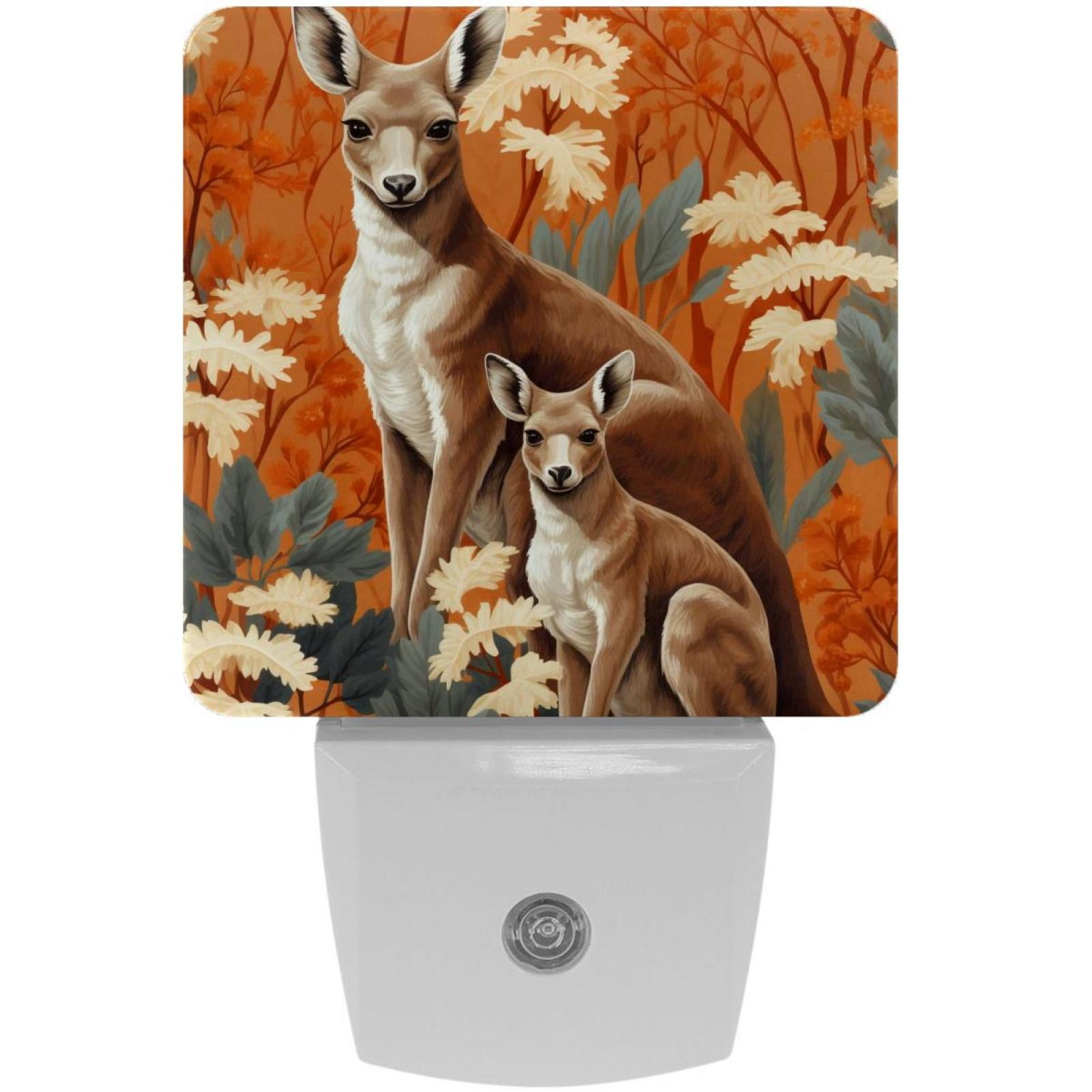 Kangaroo LED Square Night Lights - Modern Design, Soft Glow, Energy ...