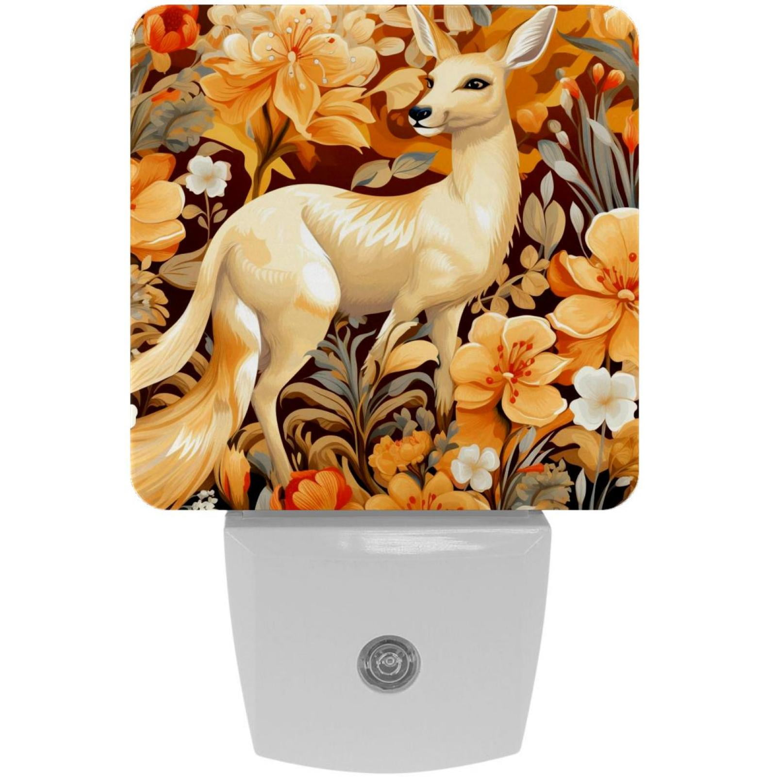 Kangaroo LED Square Night Lights - Portable and Stylish for Bedroom and ...