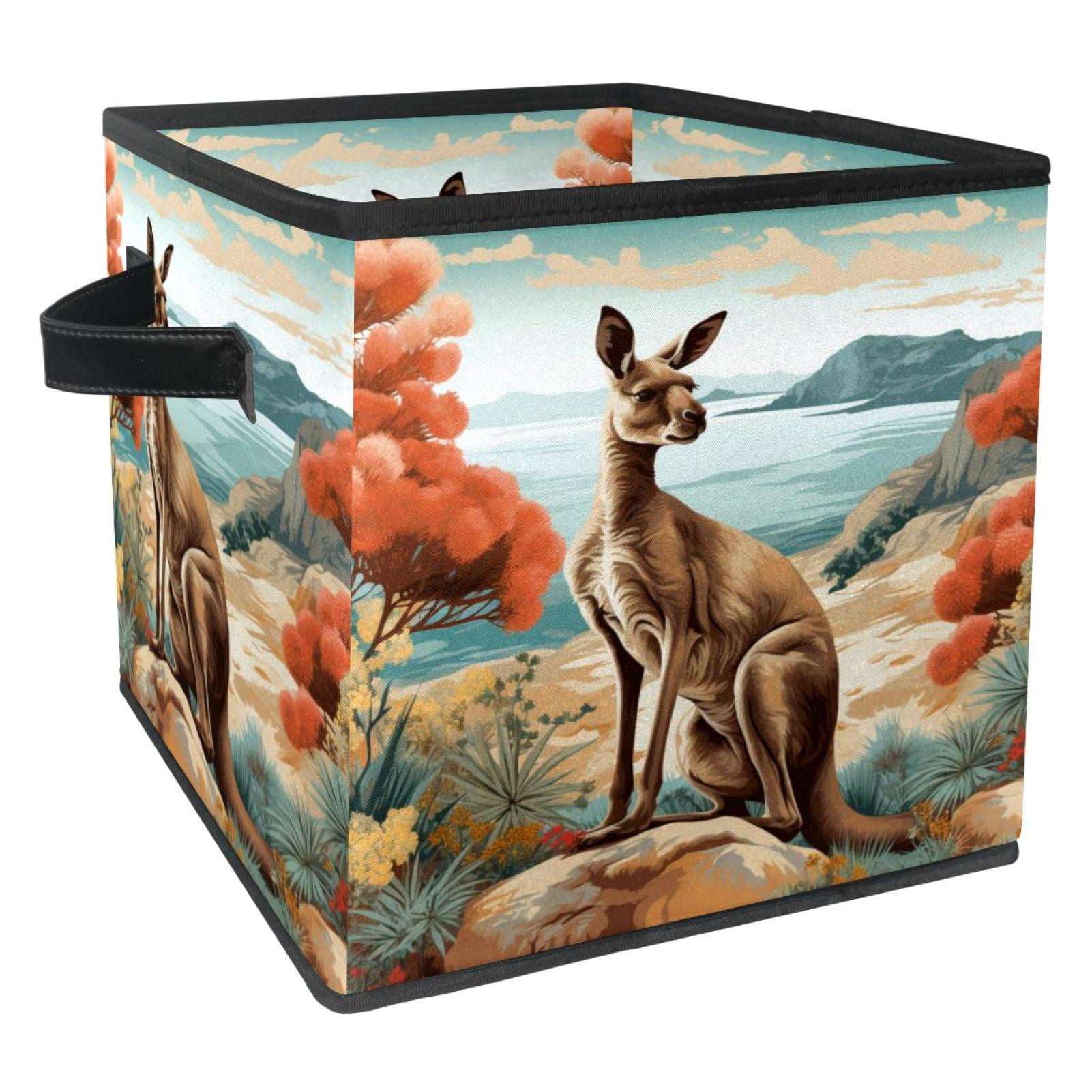 Kangaroo Large Capacity Foldable Toy Box Storage Bin Storage Baskets ...