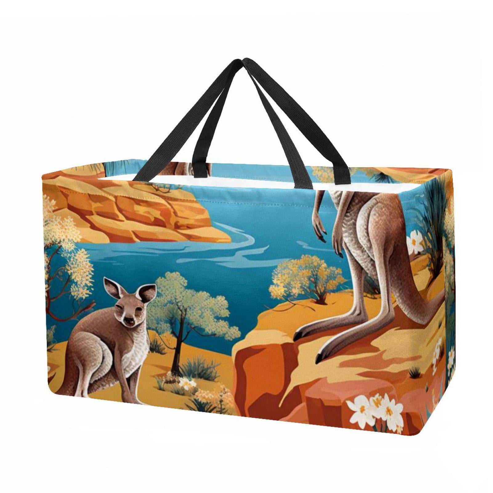 Kangaroo Large Capacity Reusable Oxford Cloth Storage Bin: Foldable ...