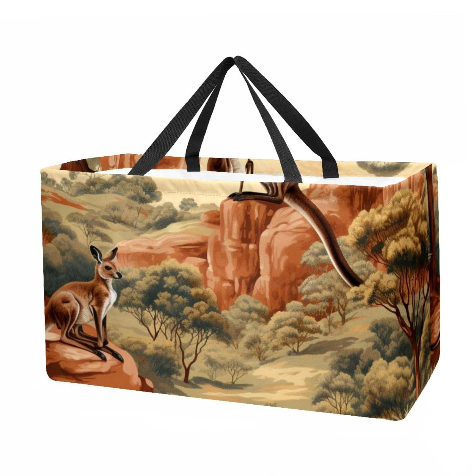 Kangaroo Large Capacity Reusable Toy, Picnic, and Storage Basket ...