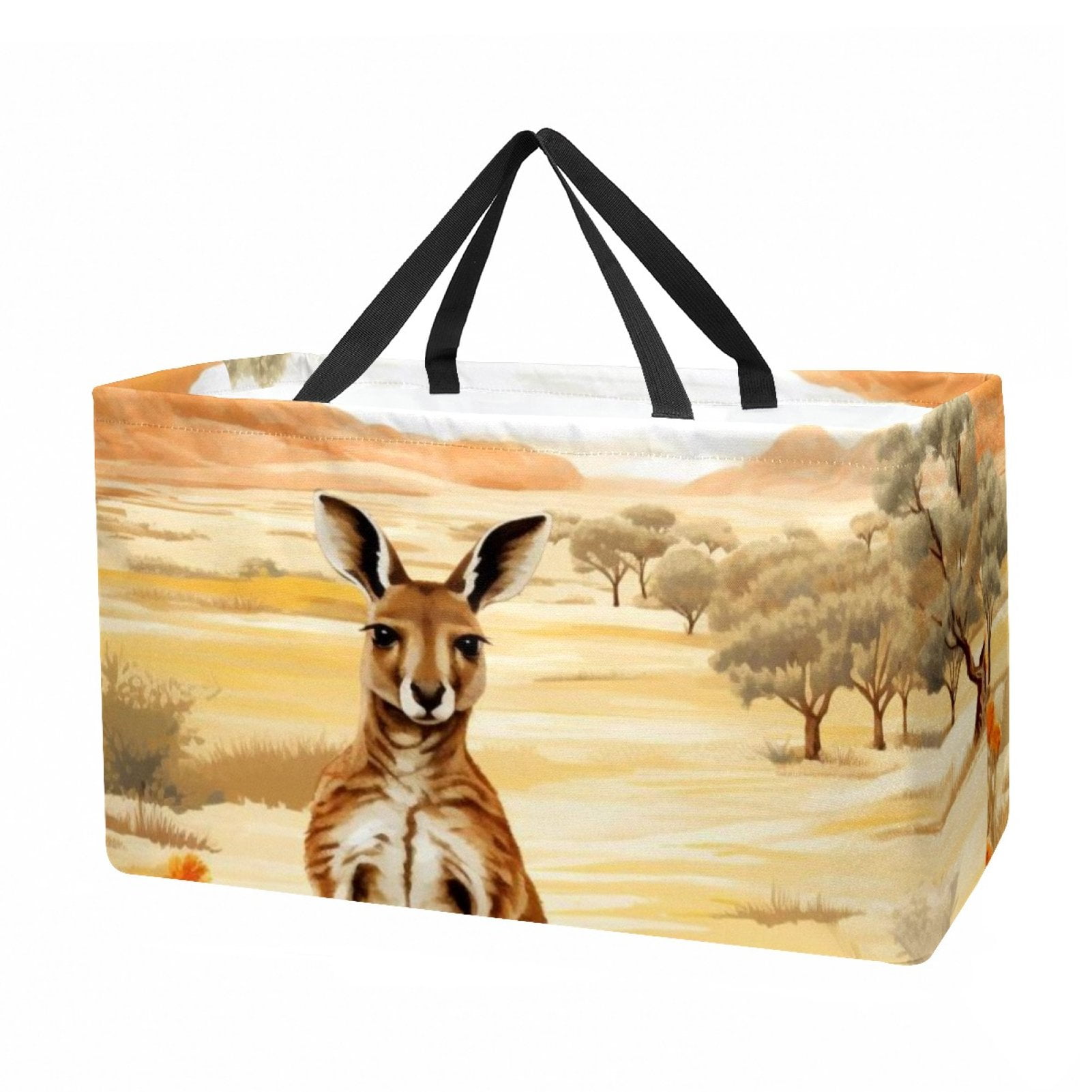 Kangaroo Large Capacity Reusable Toy, Picnic, and Storage Basket ...
