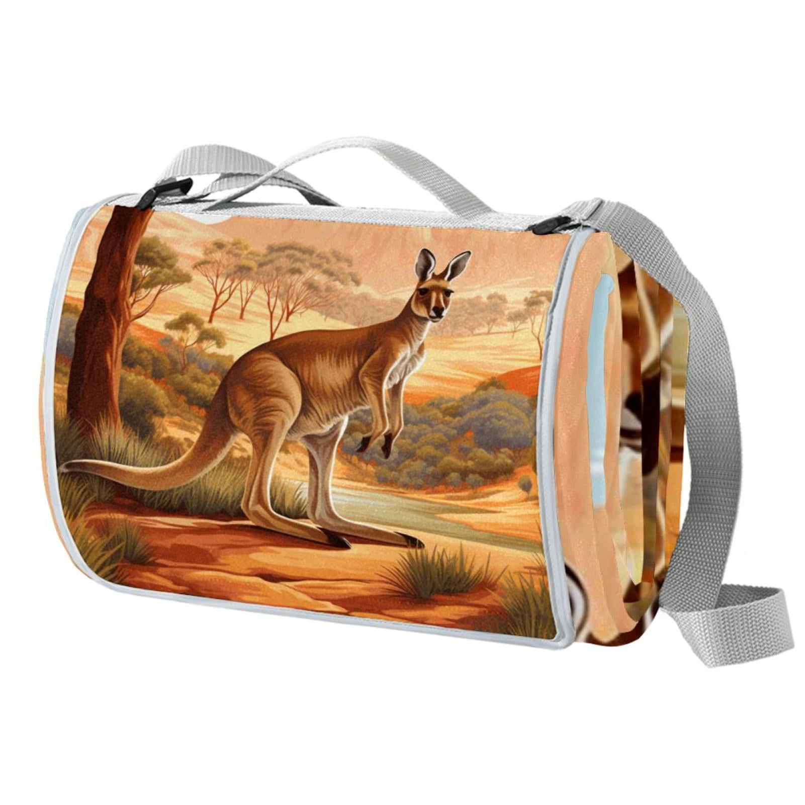 Kangaroo Large Picnic Mat for Outdoor Activities & Beach Trips ...