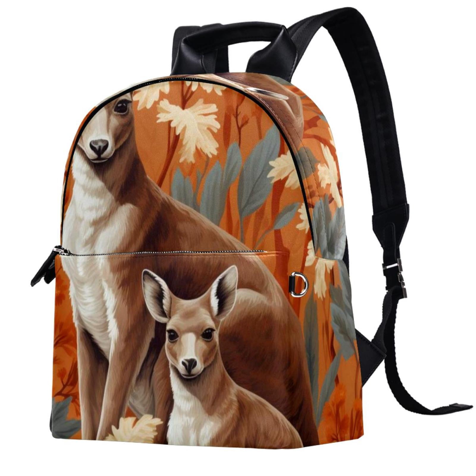 Kangaroo Leather Backpack with Adjustable Shoulder Straps | Large ...
