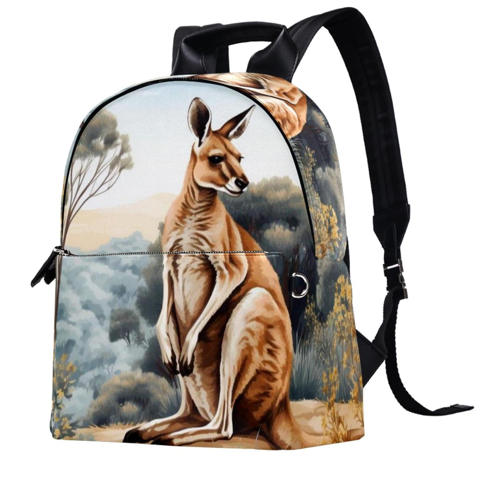 Kangaroo Lightweight Leather Baby Backpack with Adjustable Straps ...