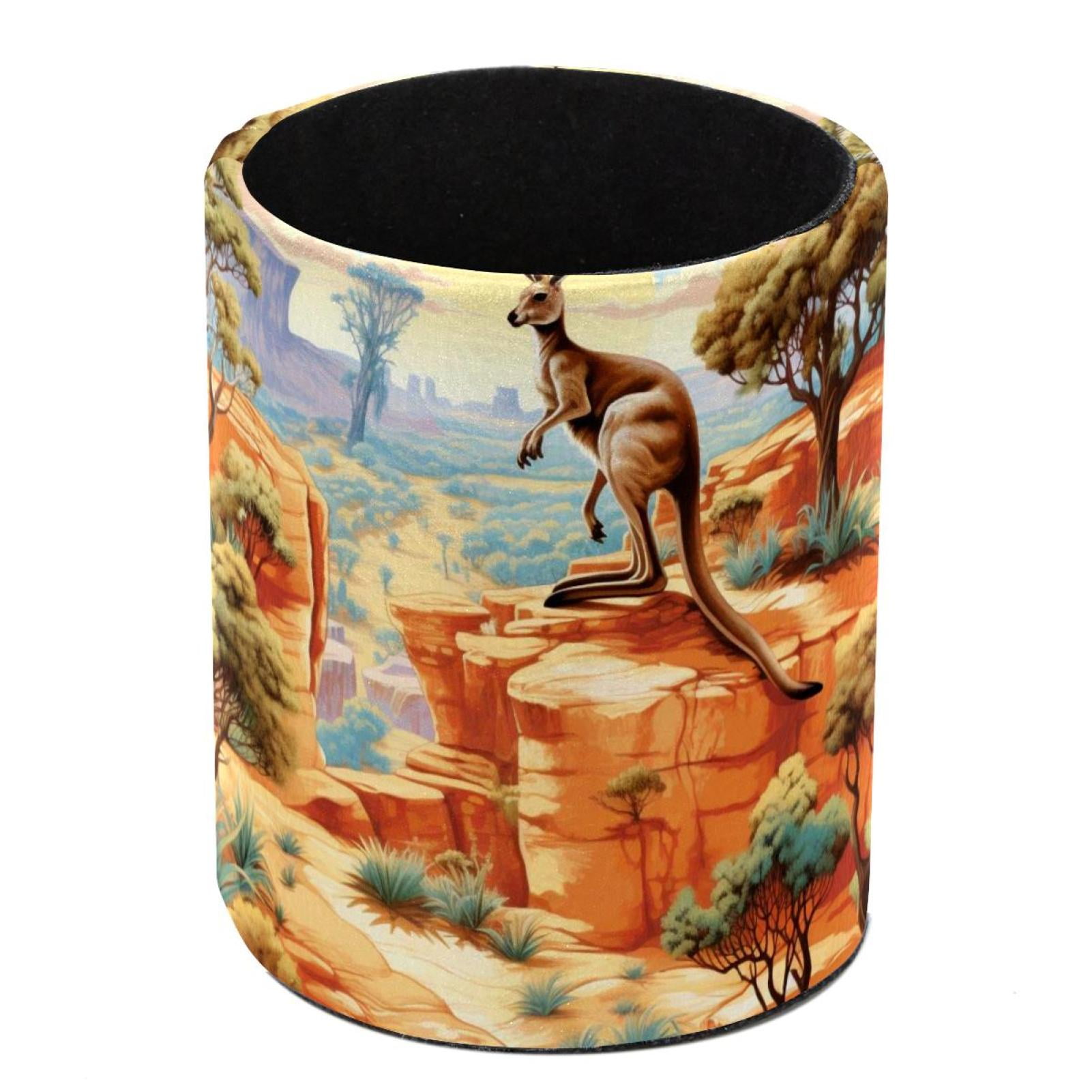 Kangaroo Pen Holder Stand Cup Pencil Holder Organizer Makeup Brush ...
