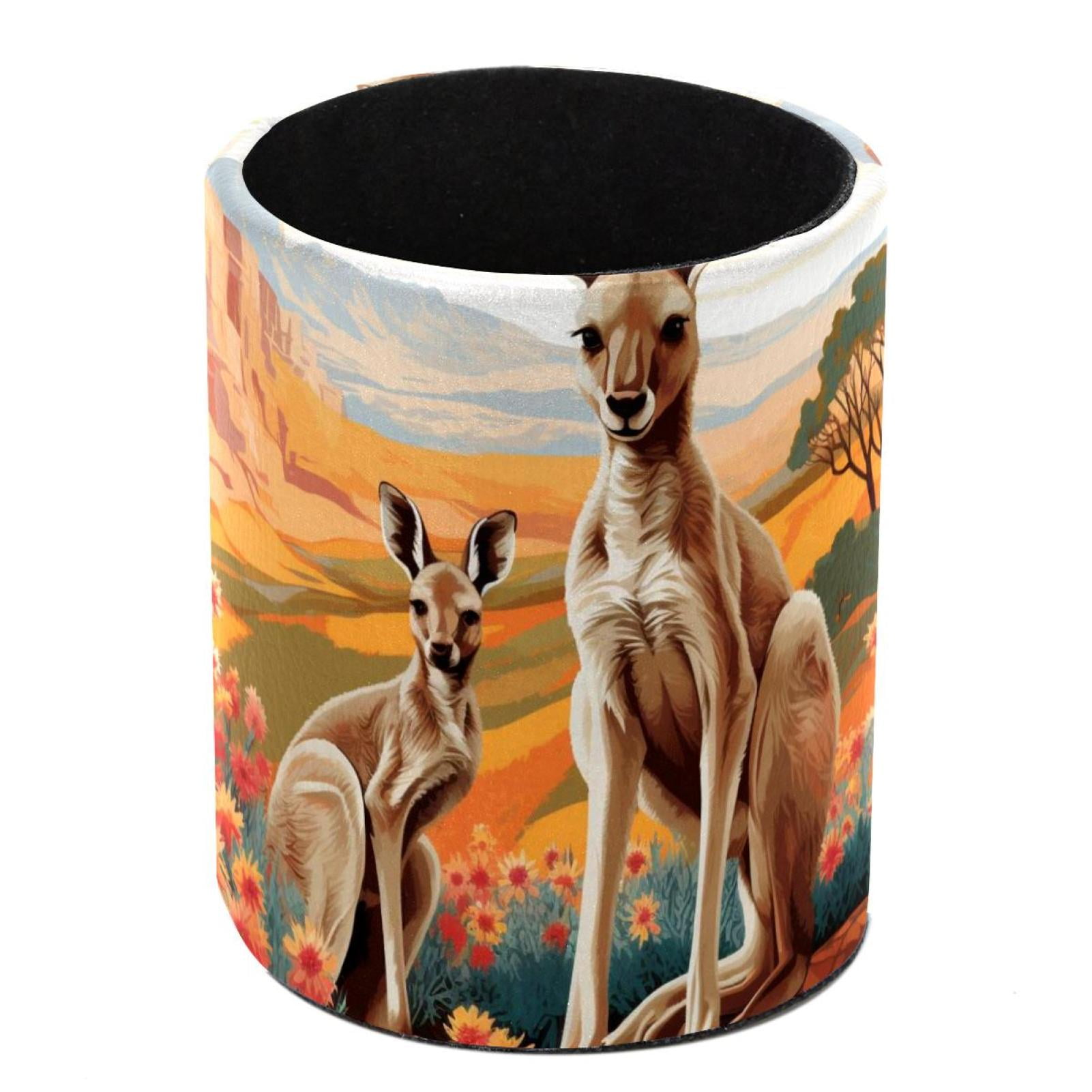 Kangaroo Pen Holder Stand Cup Pencil Holder Organizer Makeup Brush ...