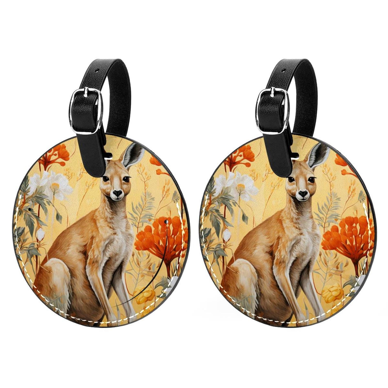 Kangaroo Personalized Handbag Tags - Stylish Travel Bag Tags for Easy ...