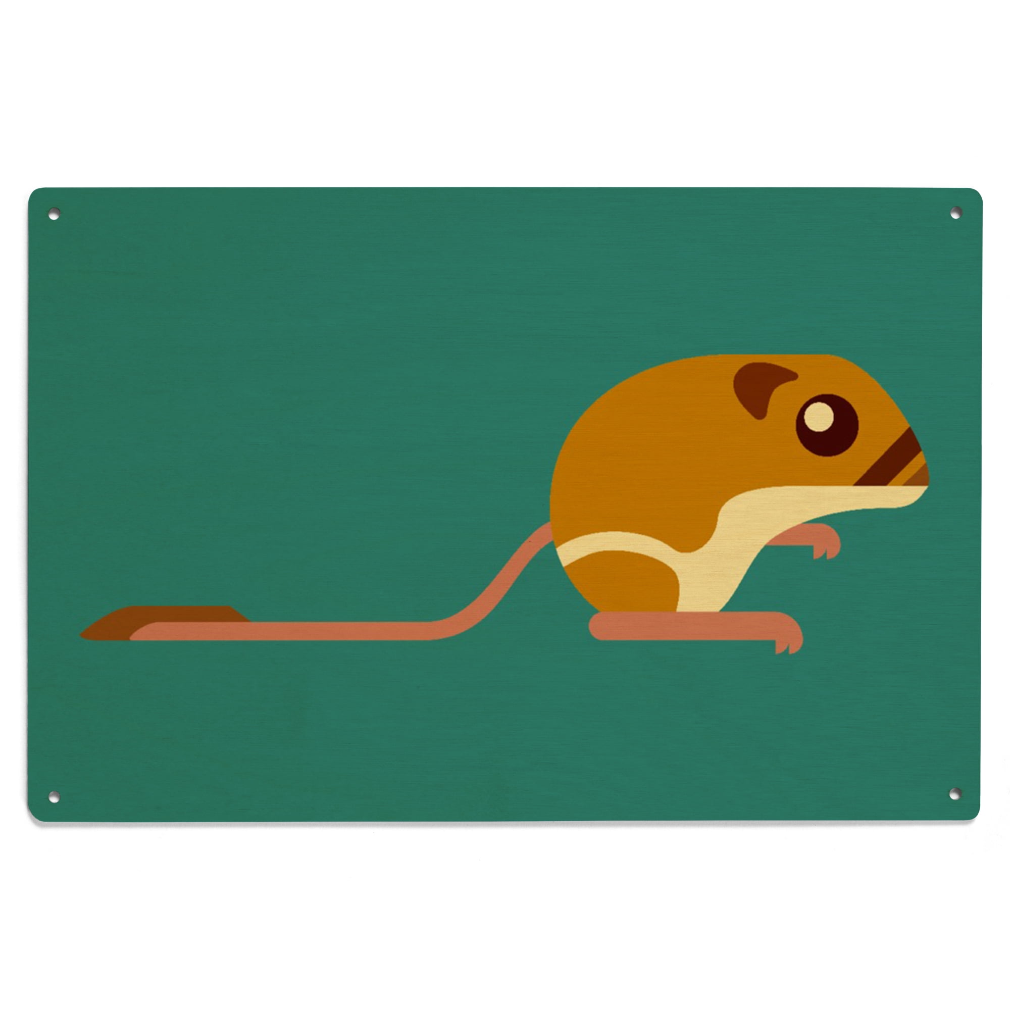 Kangaroo Rat, Geometric, Contour Birch Wood Wall Sign (6x9 Rustic Home ...