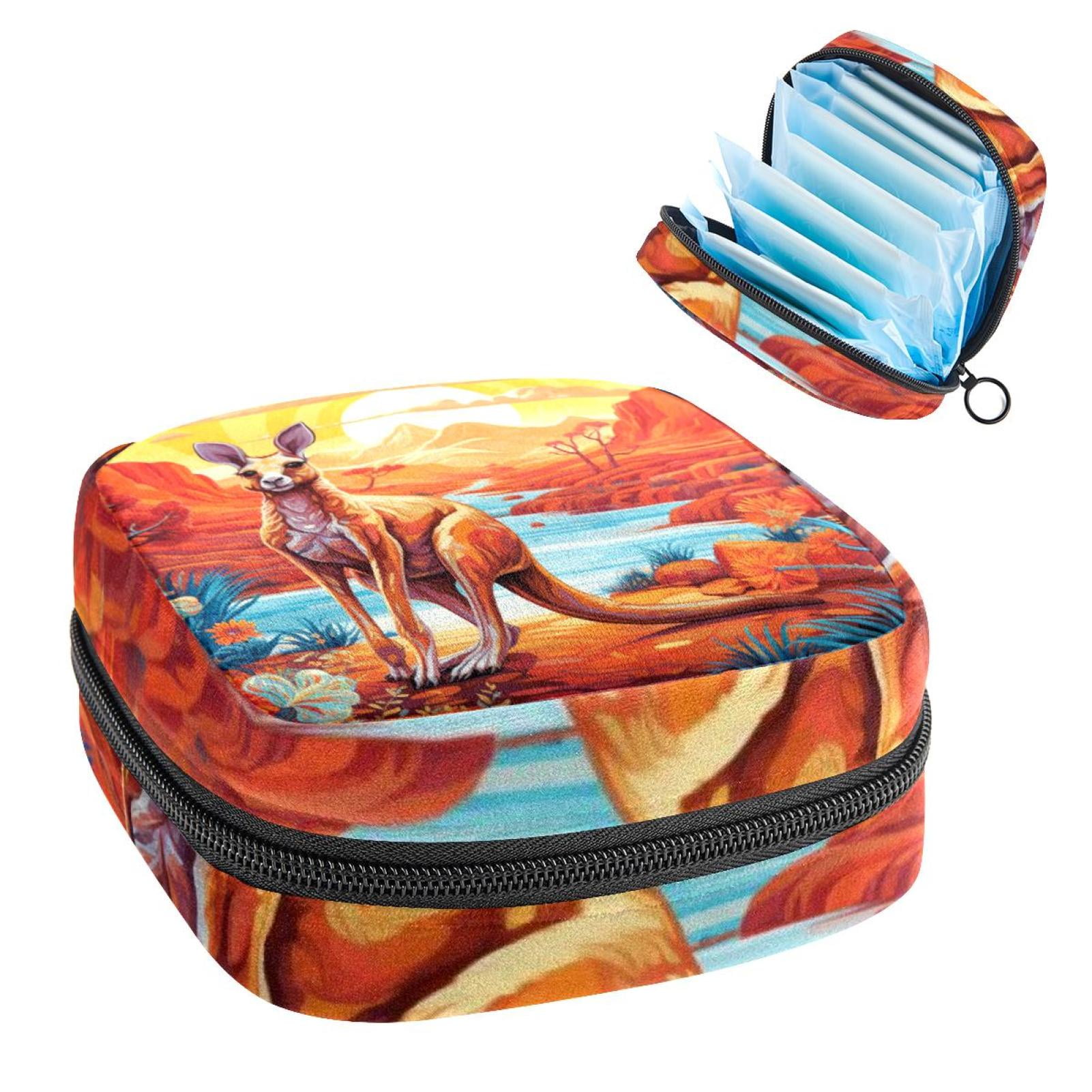 Kangaroo Sanitary Napkin Bag Period Pouch Travel Organizer Zipper Pouch ...