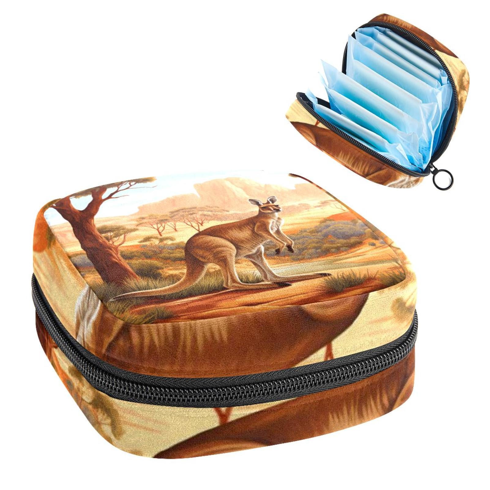 Kangaroo Sanitary Napkin Bags Storage Bag Hiking Pouch Small Canvas ...