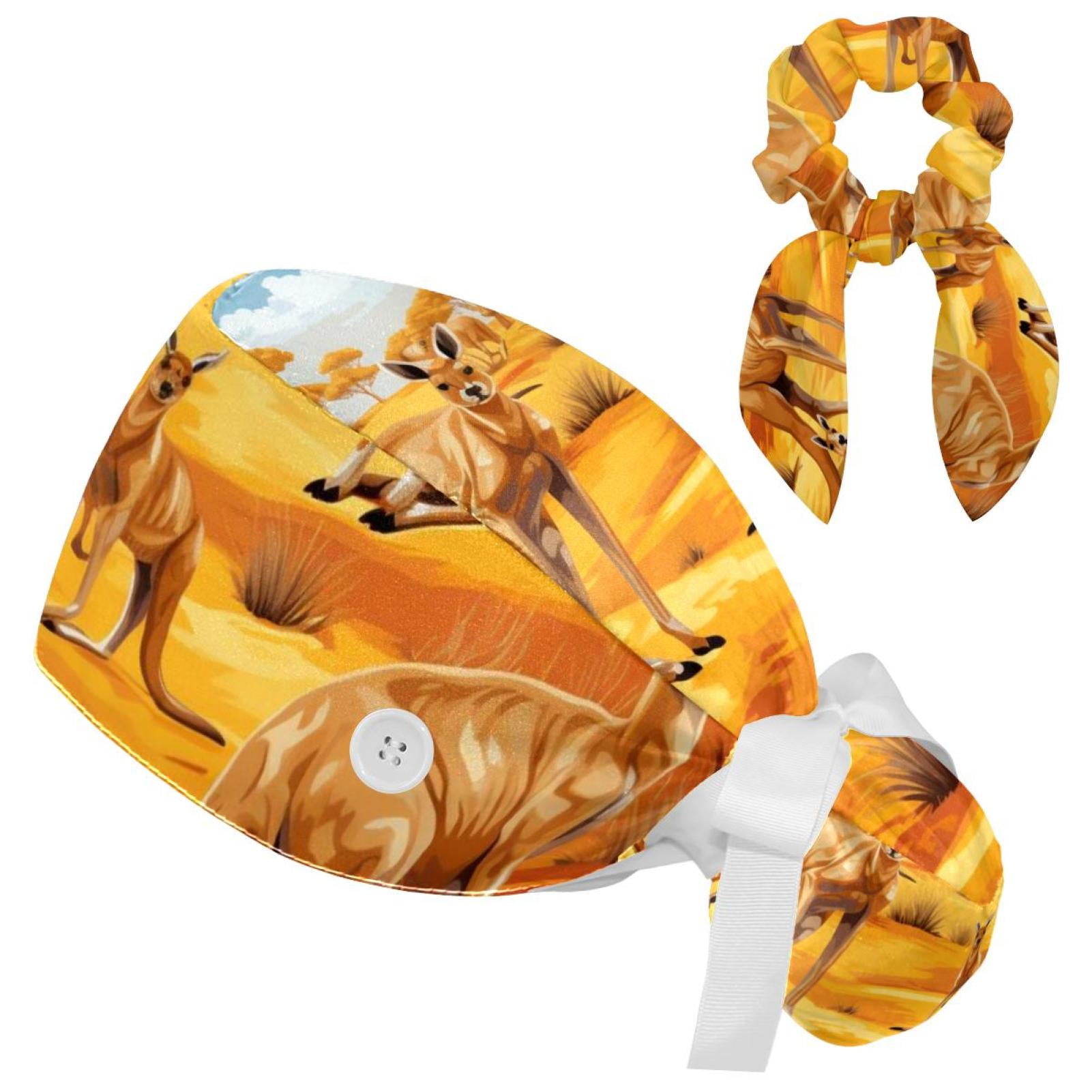 Kangaroo Scrub Cap, Adjustable Tie Back Hat, One Size Working Head ...