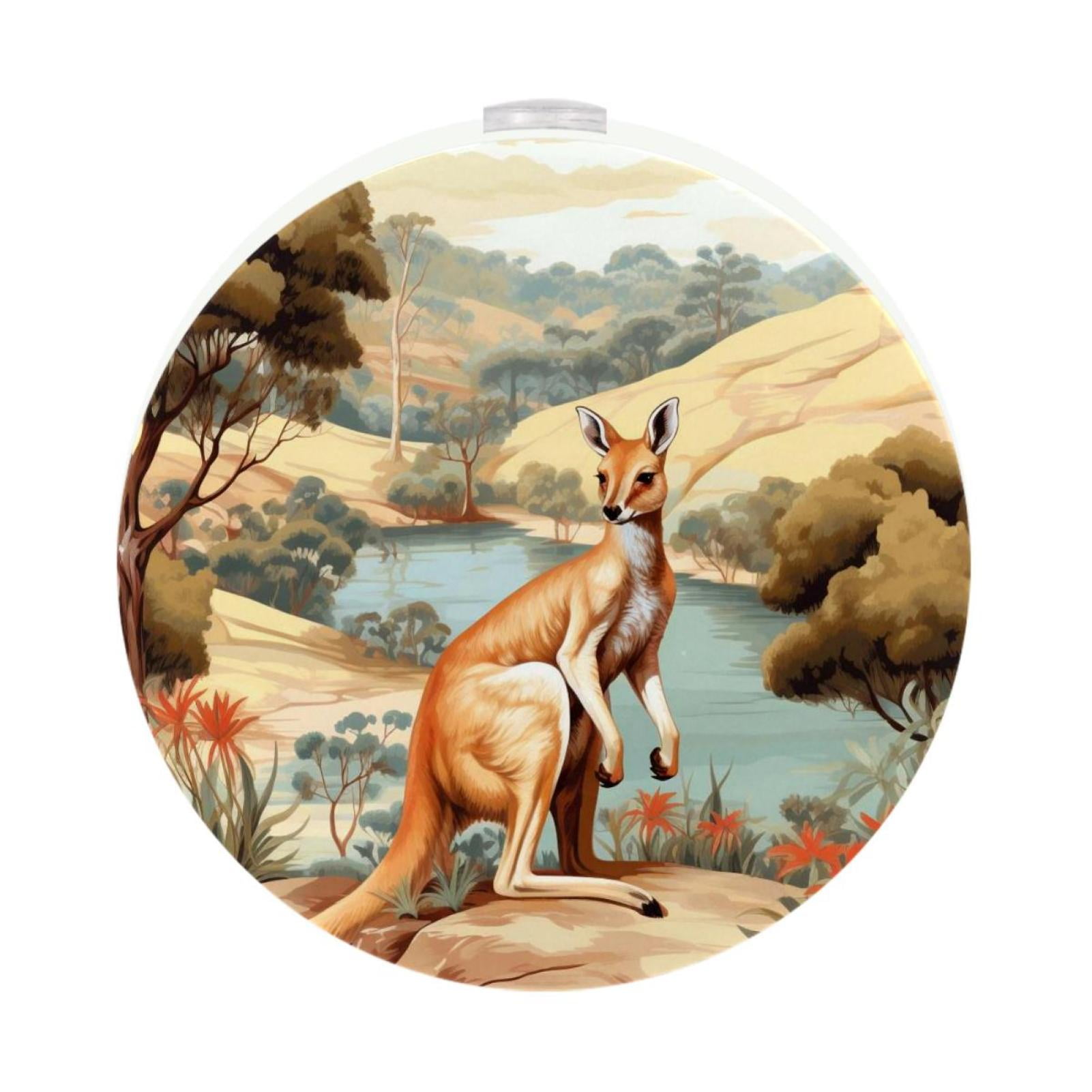 Kangaroo Set of 2 LED Round Night Lights for Brightening up your Space ...