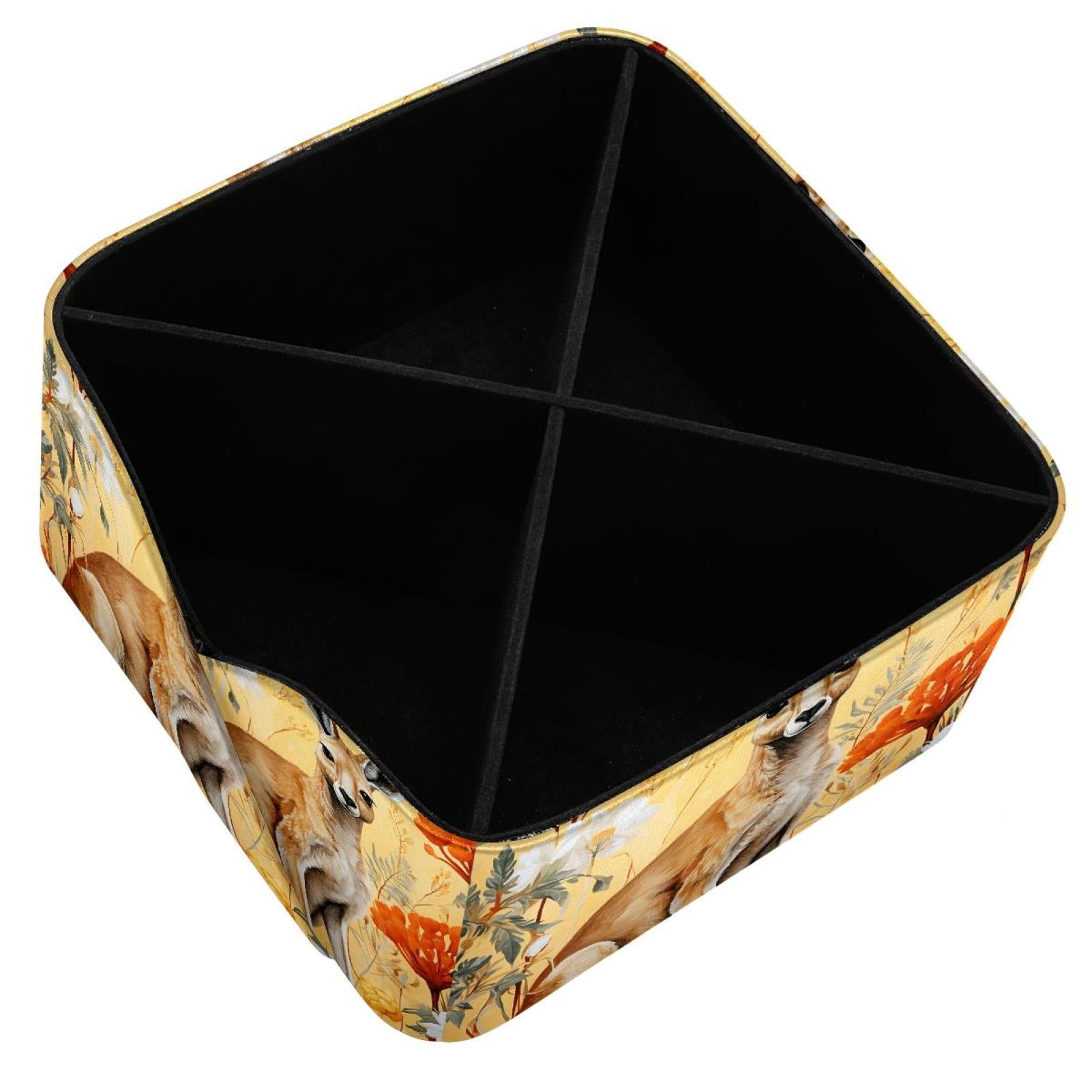 Kangaroo Square Pencil Holder Organizer Case with 4 Compartments ...