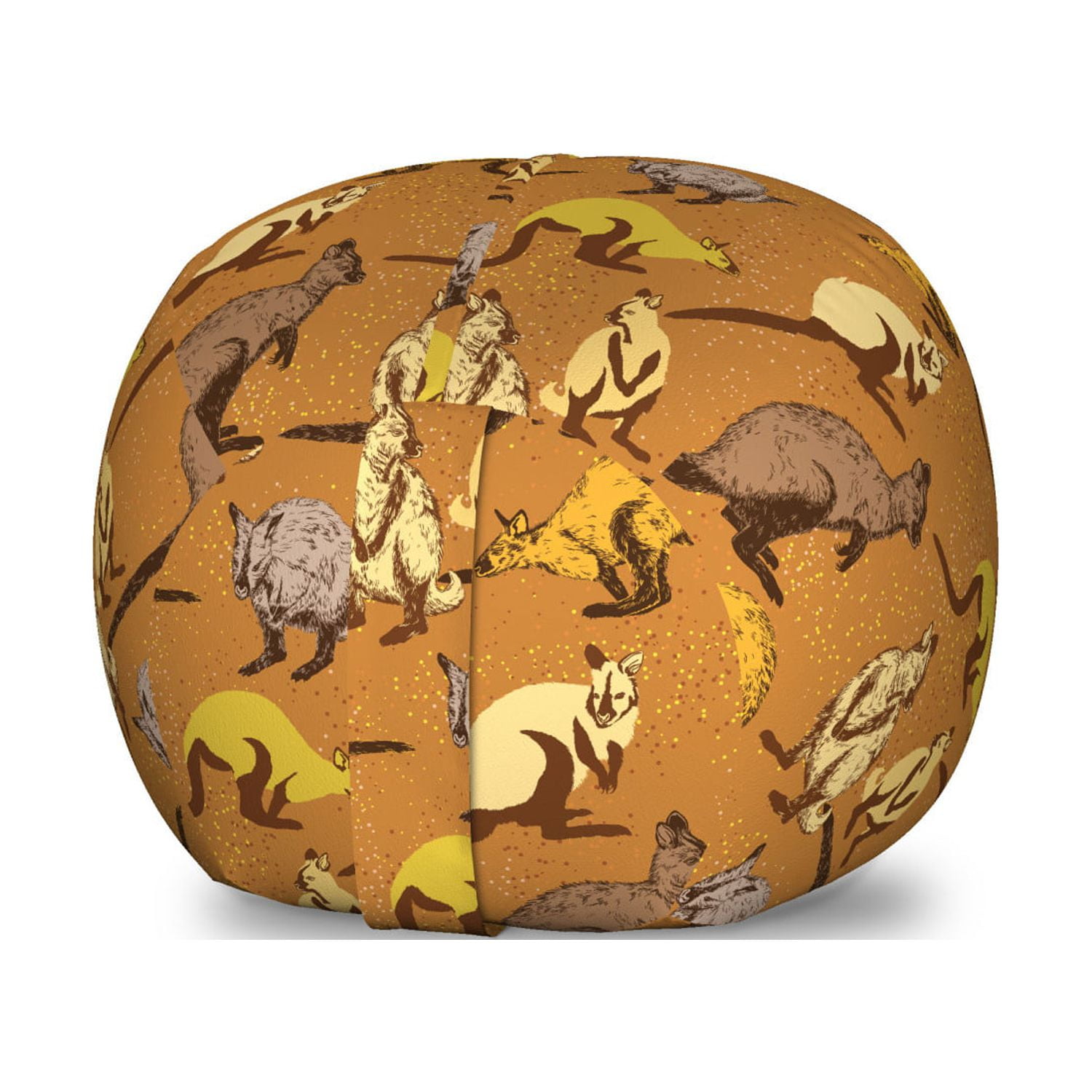 Kangaroo Storage Toy Bag Chair, Safari Inspired Sandy and Grungy ...