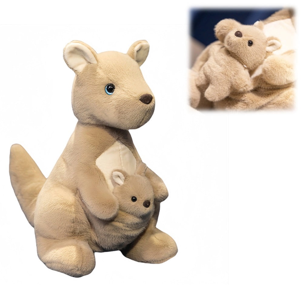 Kangaroo Stuffed Animal, Kangaroo Plush Stuffed Animal with Joey Plush ...