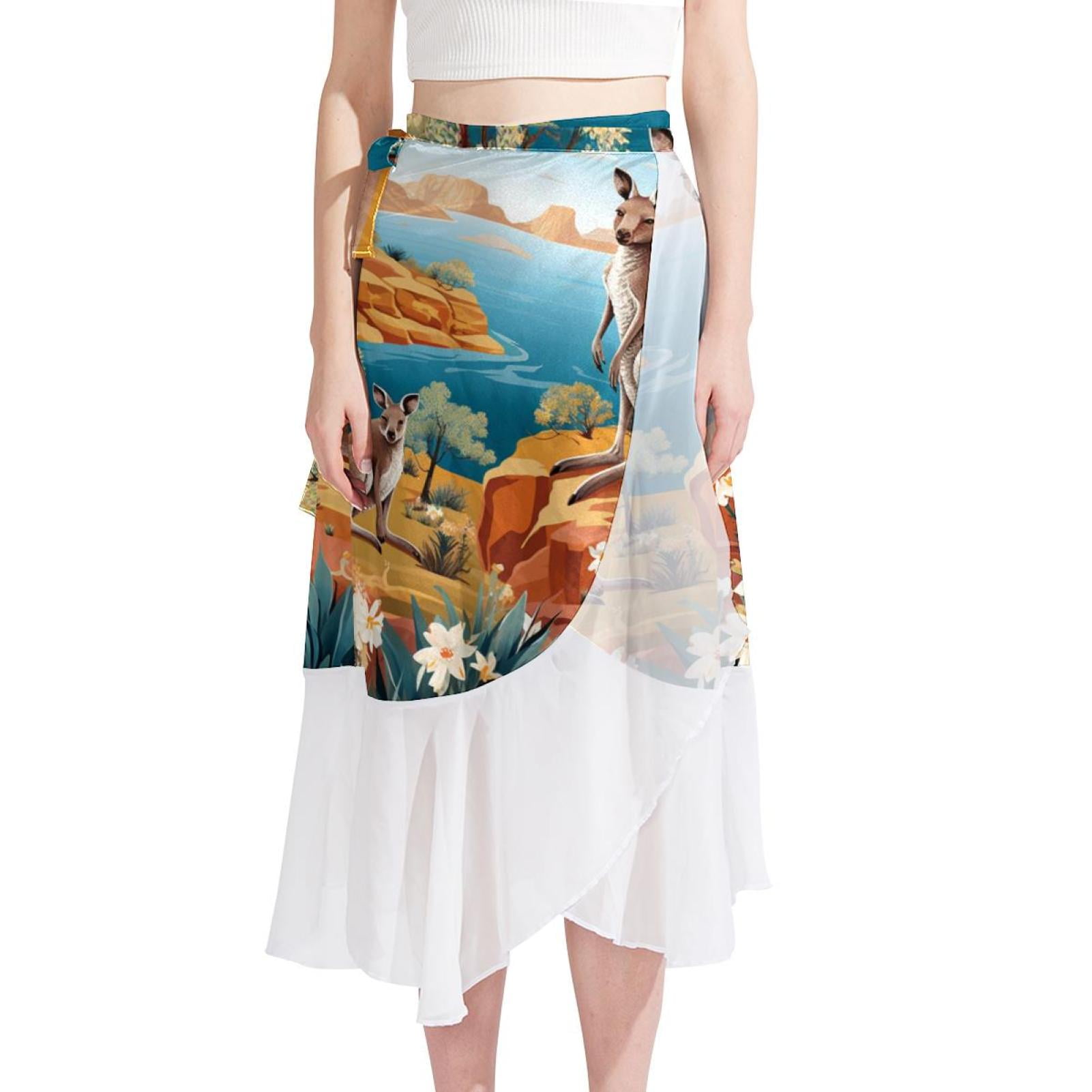 Kangaroo Stunning Chiffon Beach Dress with Polyester Straps - for the ...