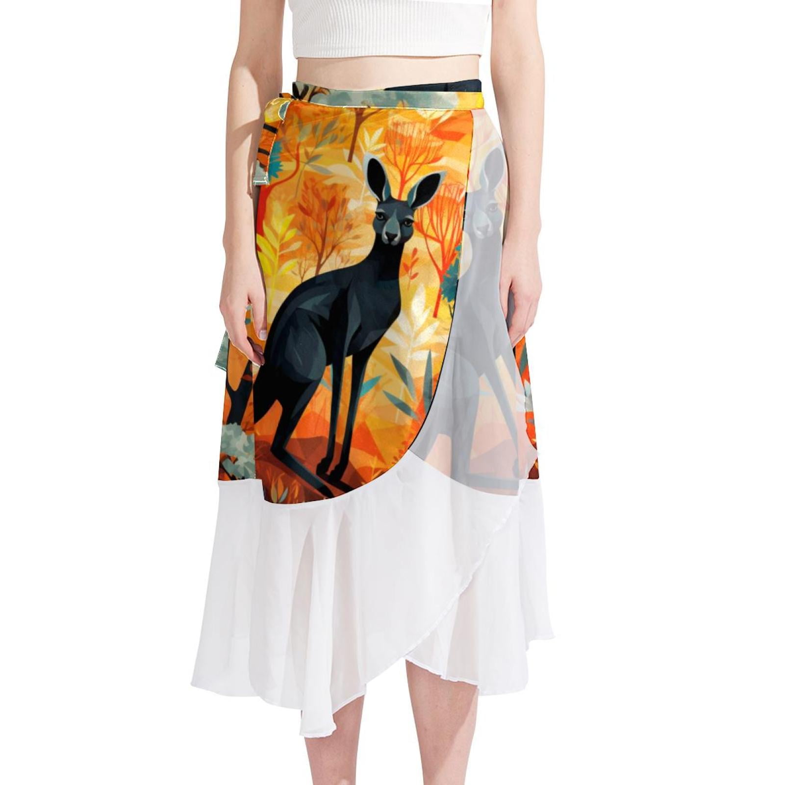 Kangaroo Stunning Chiffon Beach Skirt for Women - Beach Skirts for ...