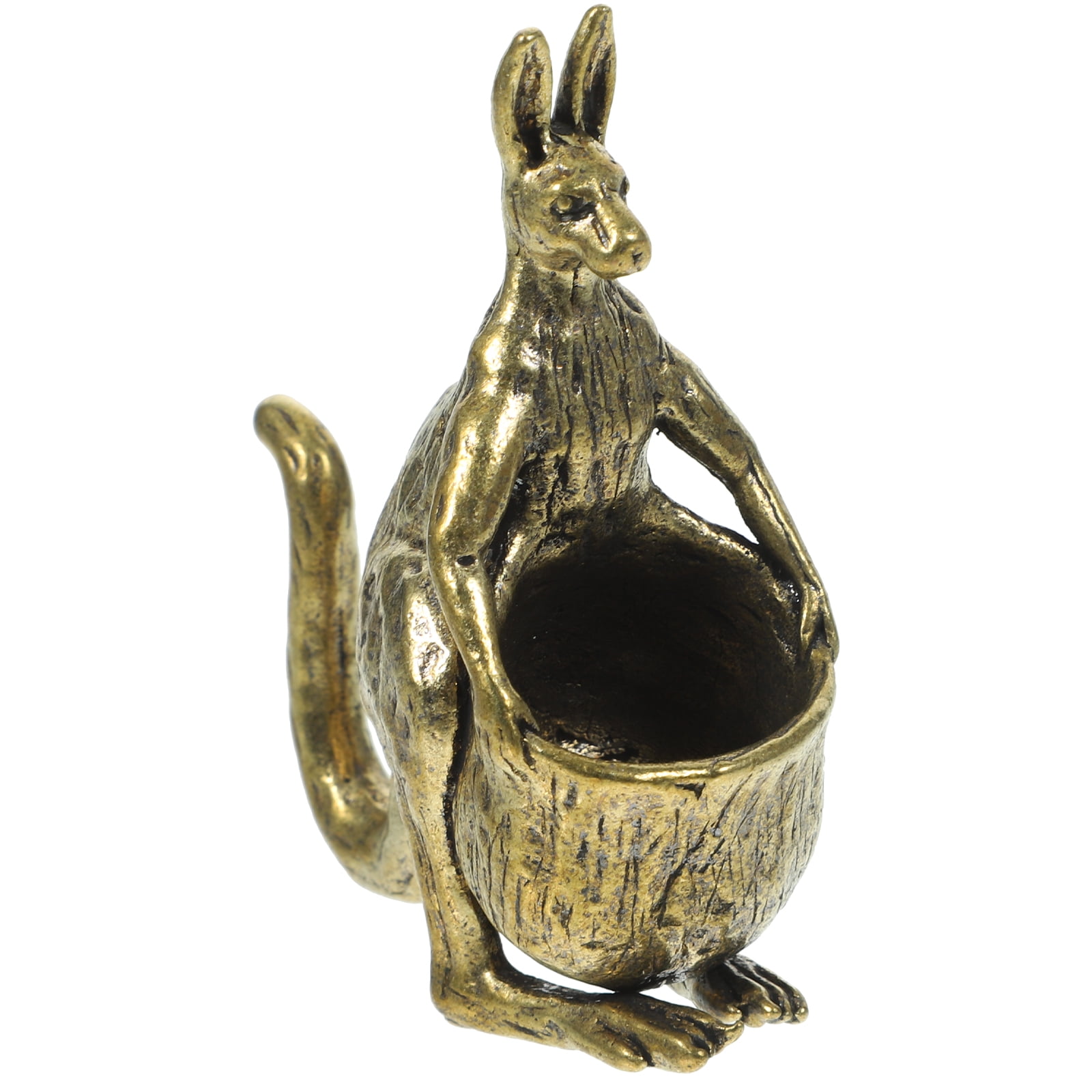 Kangaroo Tea Pet Copper Kangaroo Table Ornament Mini Kangaroo Statue ...