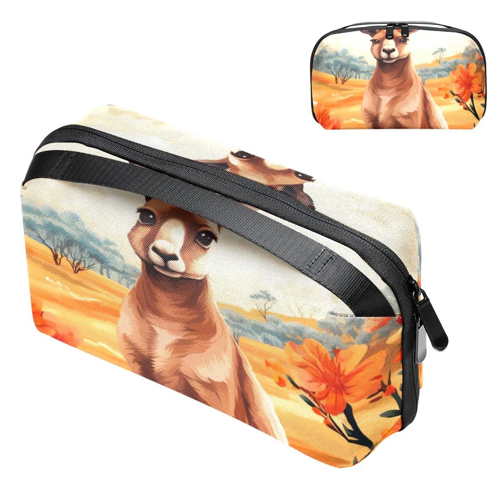 Kangaroo Travel Case USB Organizer Leather Cord Organizer Cable Clips ...